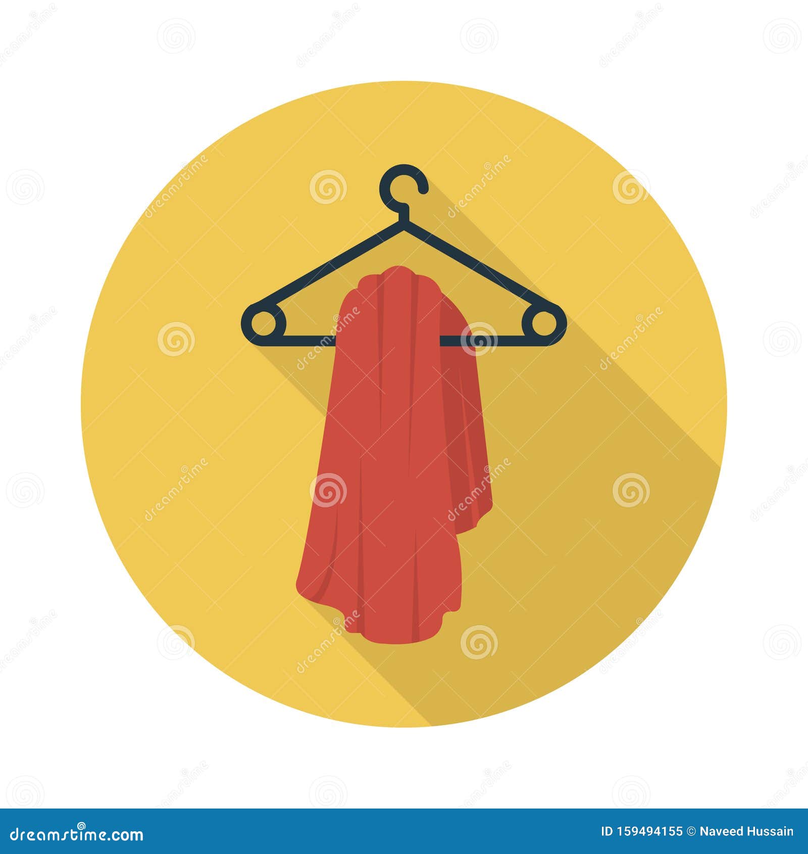 Scarf Reception Vector Flat Icon Stock Vector - Illustration of hanger ...