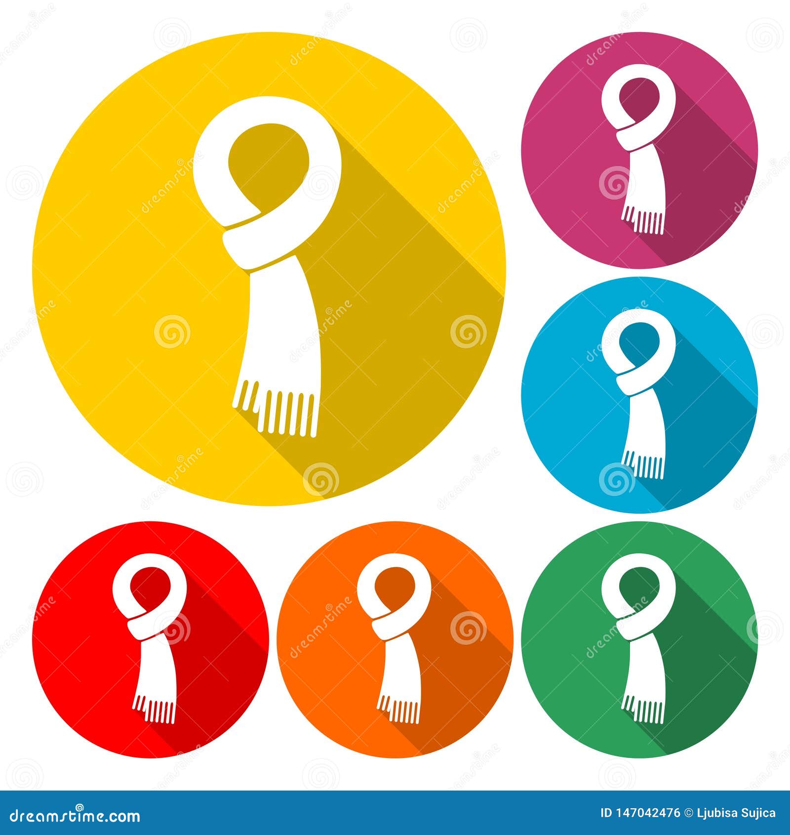 Scarf Vector Icon - Illustration Stock Vector - Illustration of culture ...