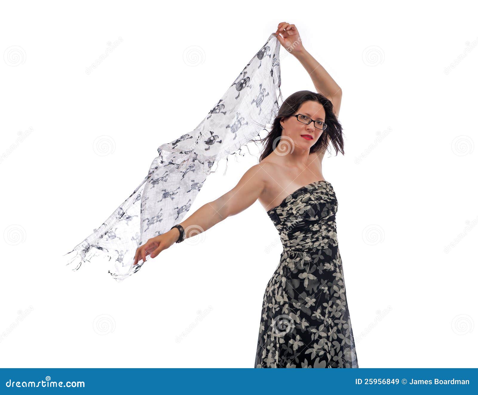 Scarf In The Wind Royalty Free Stock Images - Image: 25956849