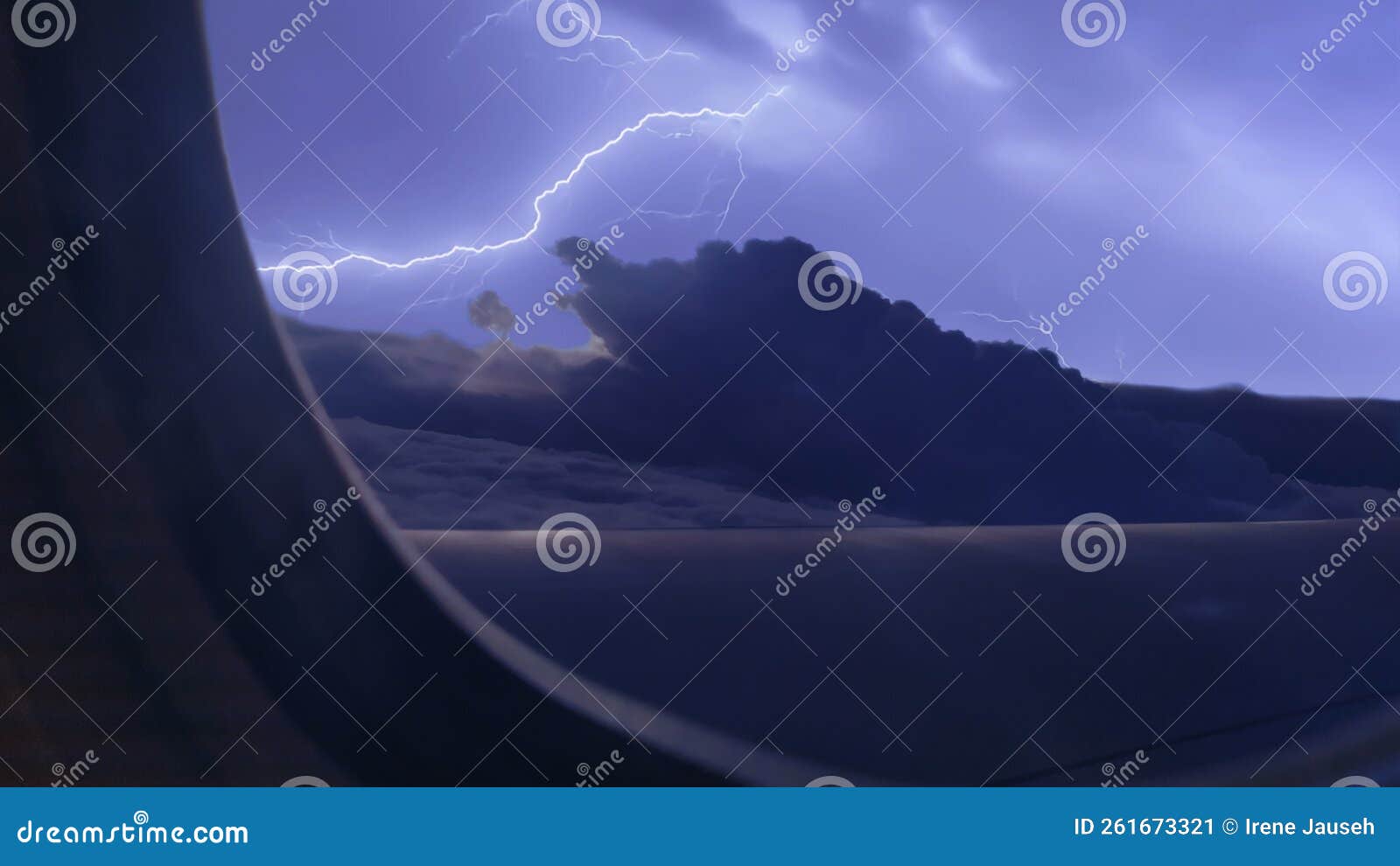 The Scariest Moment during My Flight Stock Image - Image of dusk ...