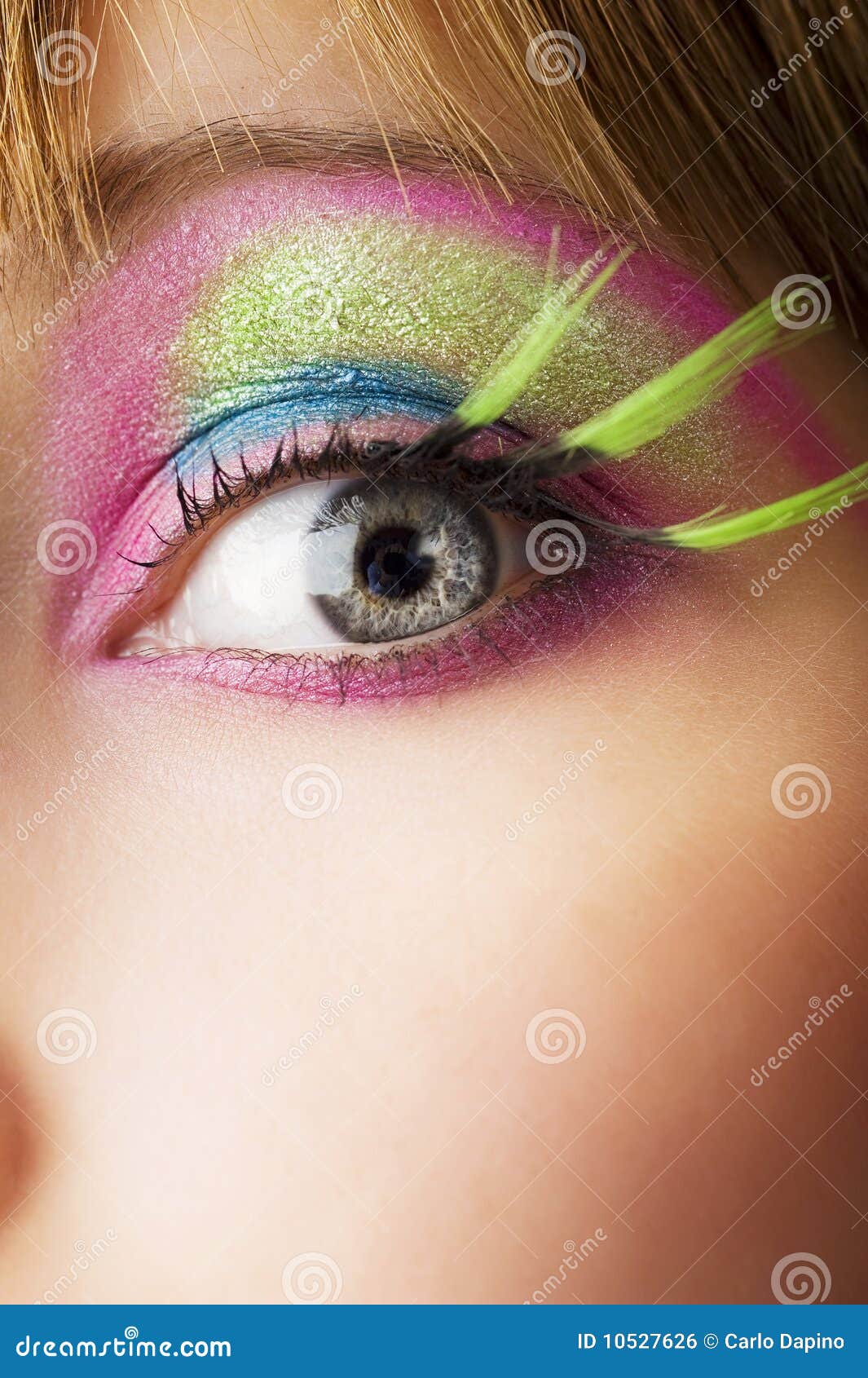 Scaring eyes stock photo. Image of lashes, colored, eyebrow - 10527626