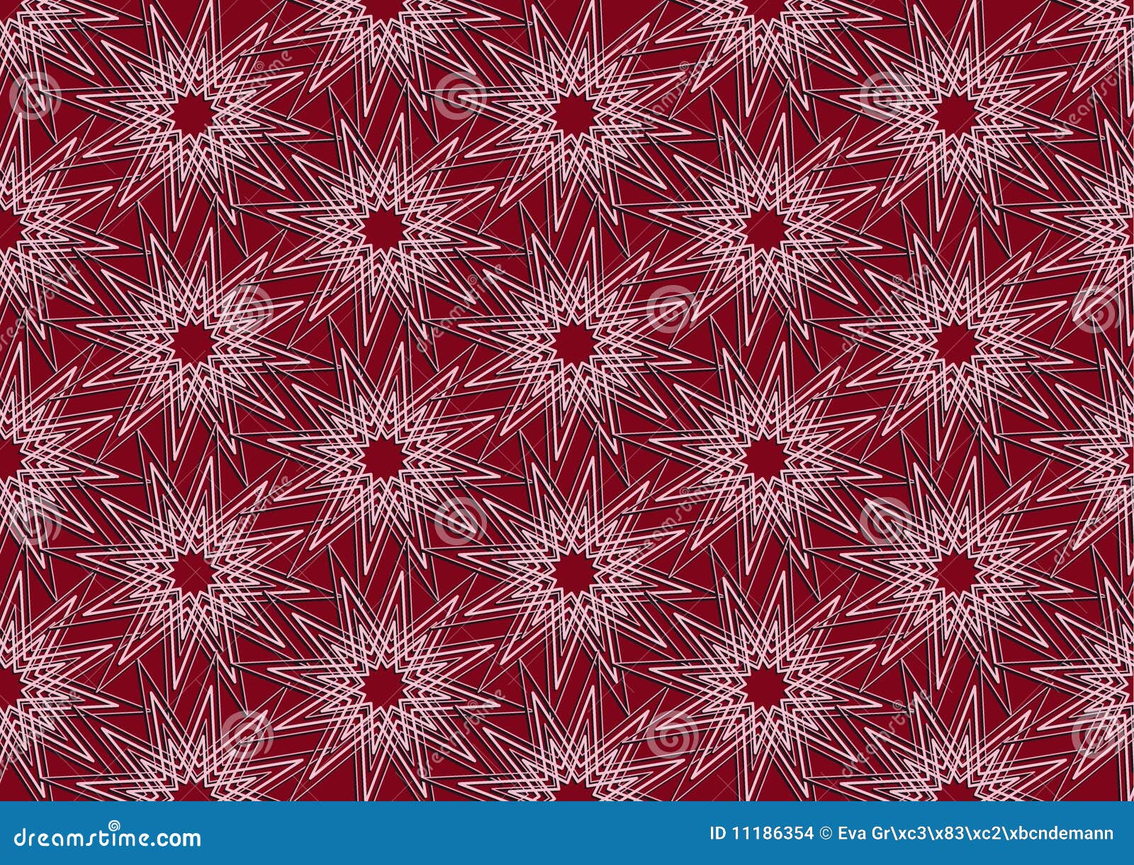 Scarlet Colored Repeat Pattern from Stars Stock Vector - Illustration ...