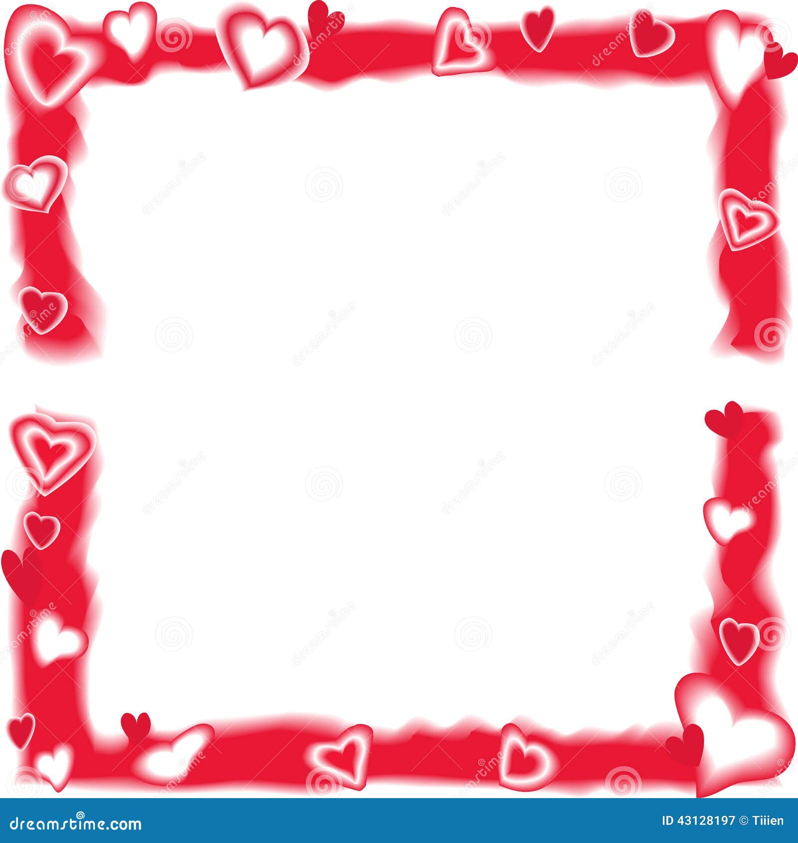 Scarlet frame with hearts stock illustration. Illustration of texture ...