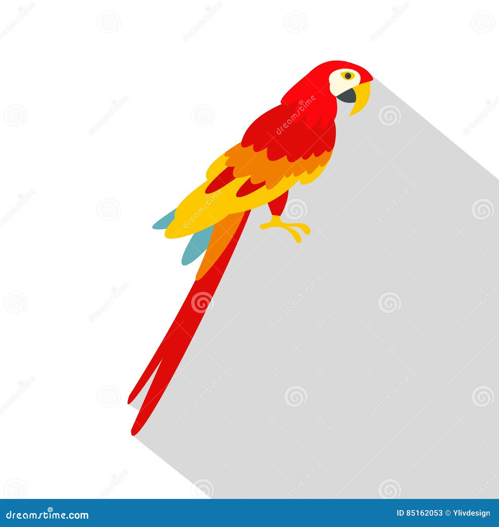 Scarlet Macaws Icon Circle Cartoon Vector | CartoonDealer.com #108600195