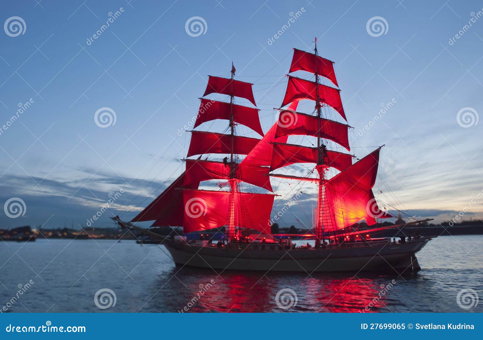 Scarlet sails stock image. Image of lighted, europe, paul - 27699065