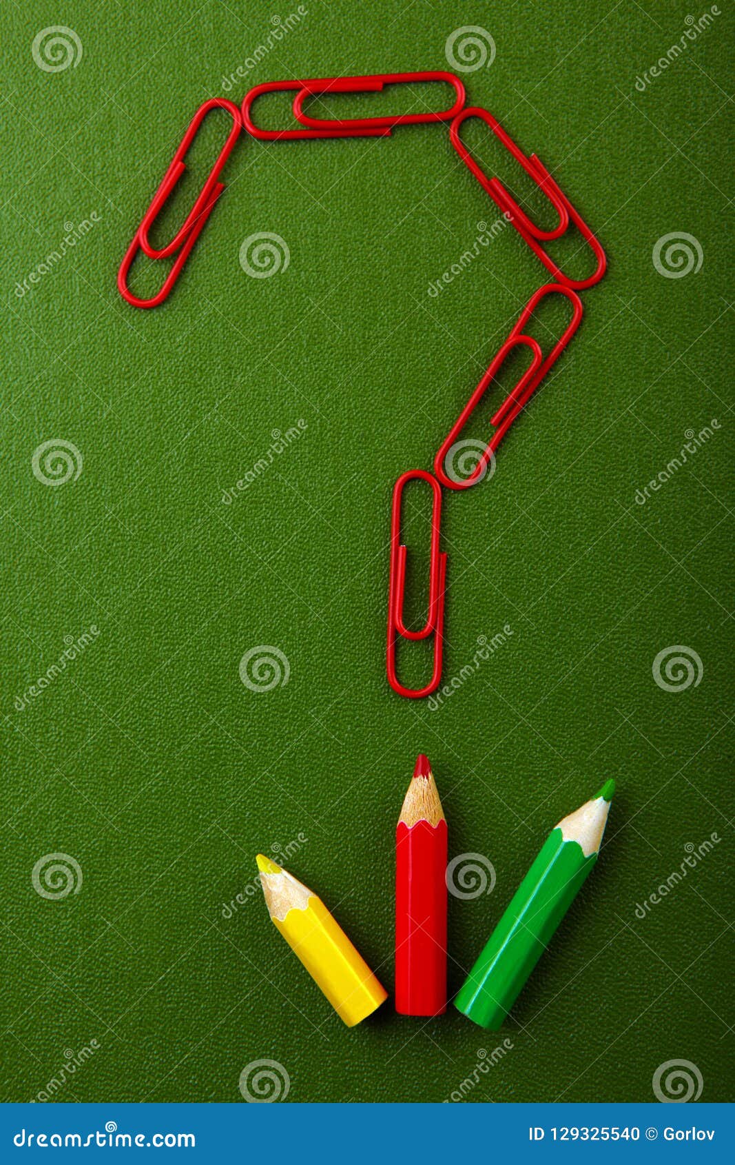 Scarpers Question Mark Green Sharp Table Stock Photo - Image of board ...
