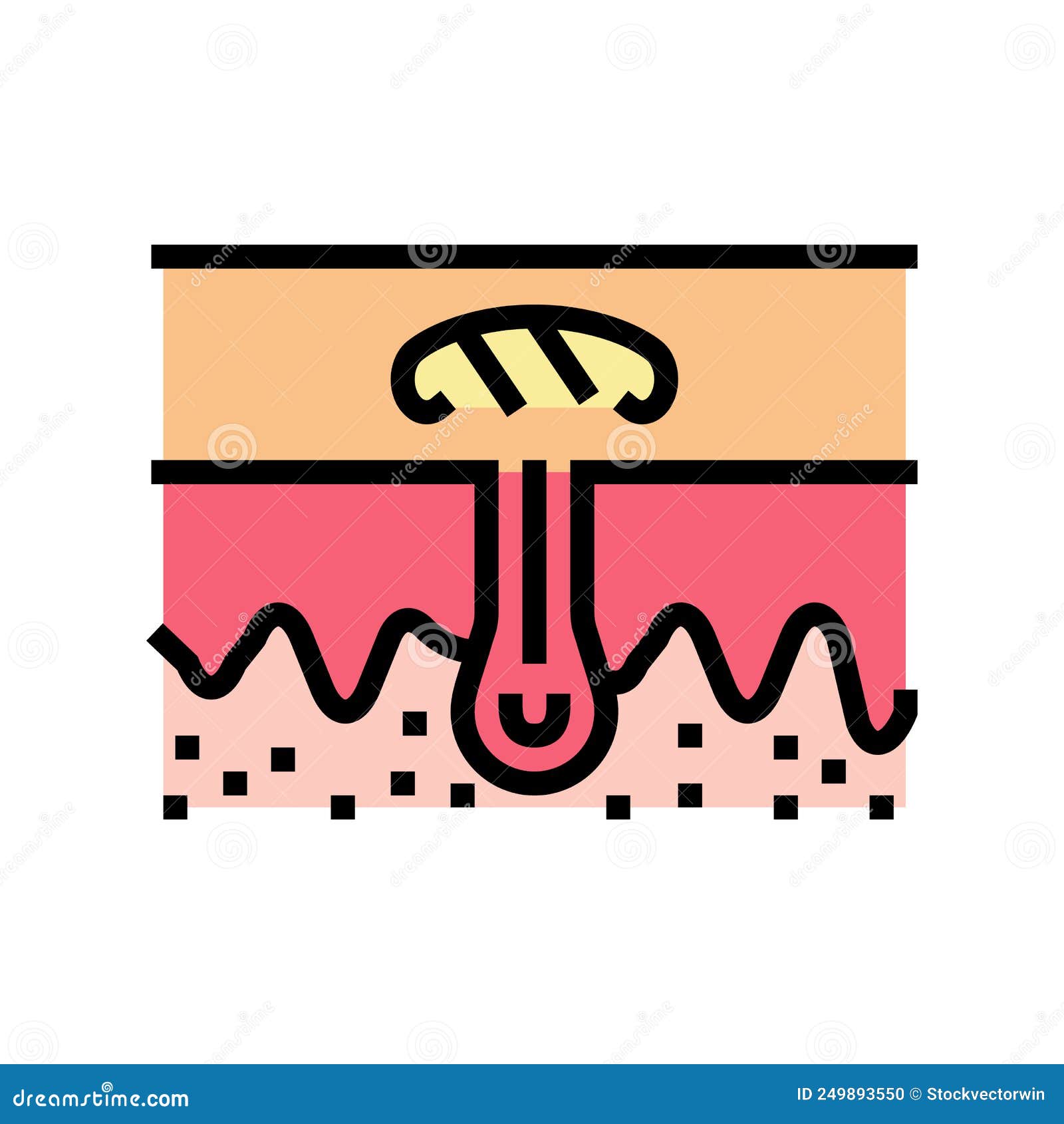 Scarring Health Problem Color Icon Vector Illustration Stock Vector ... Scarring Health Problem Color Icon Vector Illustration Stock Vector ...