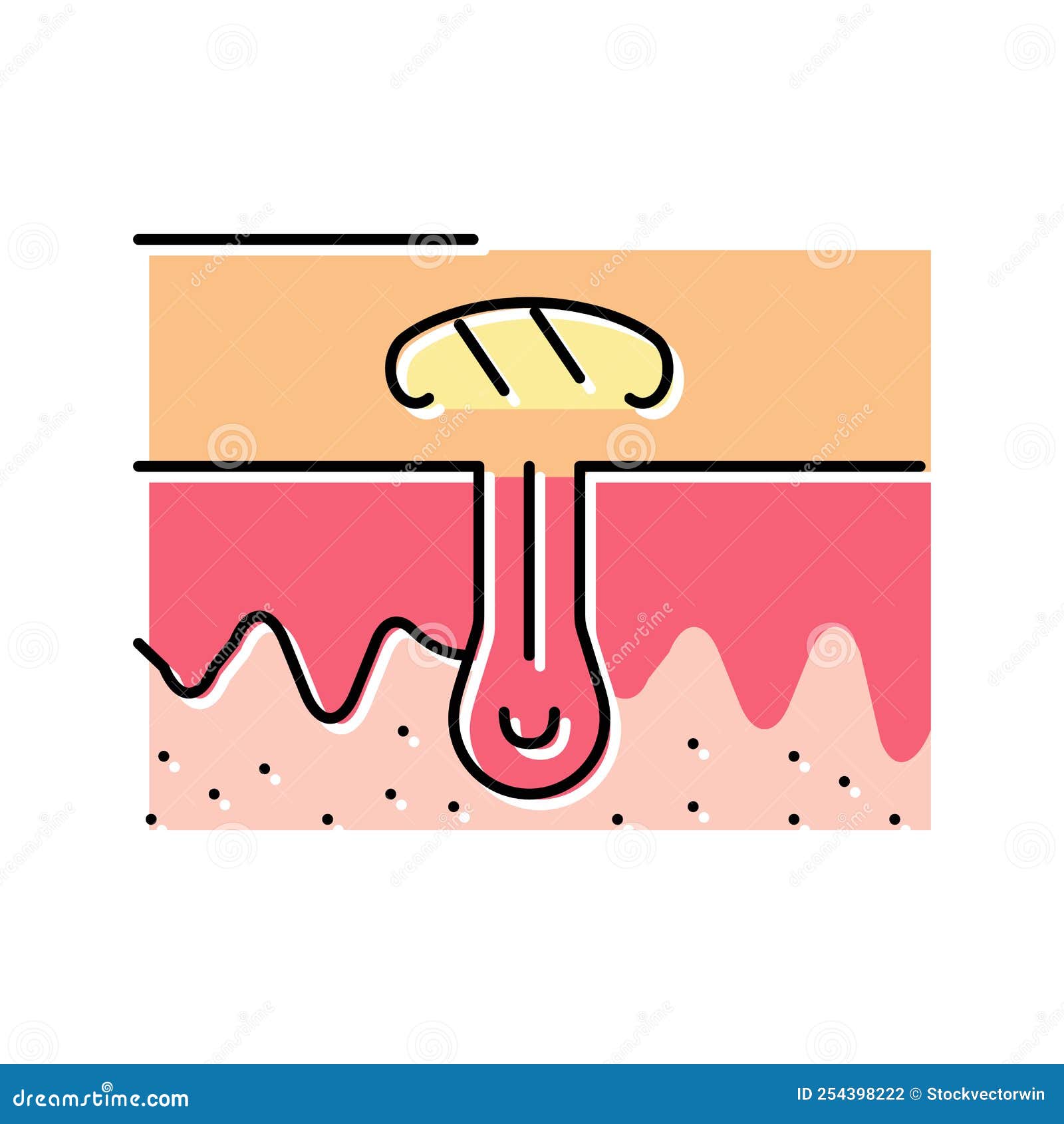 Scarring Health Problem Color Icon Vector Illustration Stock Vector ... Scarring Health Problem Color Icon Vector Illustration Stock Vector ...