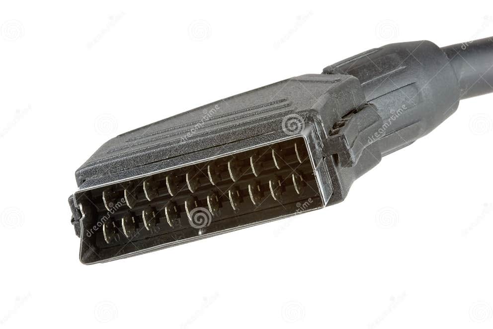 SCART Connector stock photo. Image of recorder, cable - 14785270