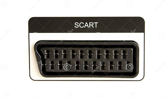 Scart connector stock image. Image of plug, transmit, electrical - 332015