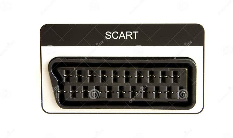 Scart connector stock image. Image of plug, transmit, electrical - 332015
