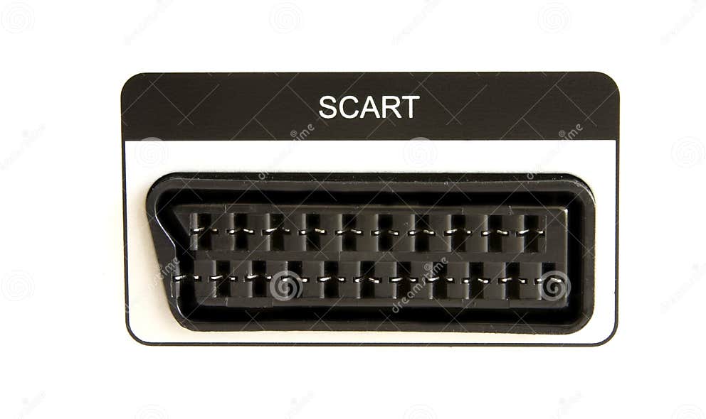 Scart connector stock image. Image of plug, transmit, electrical - 332015