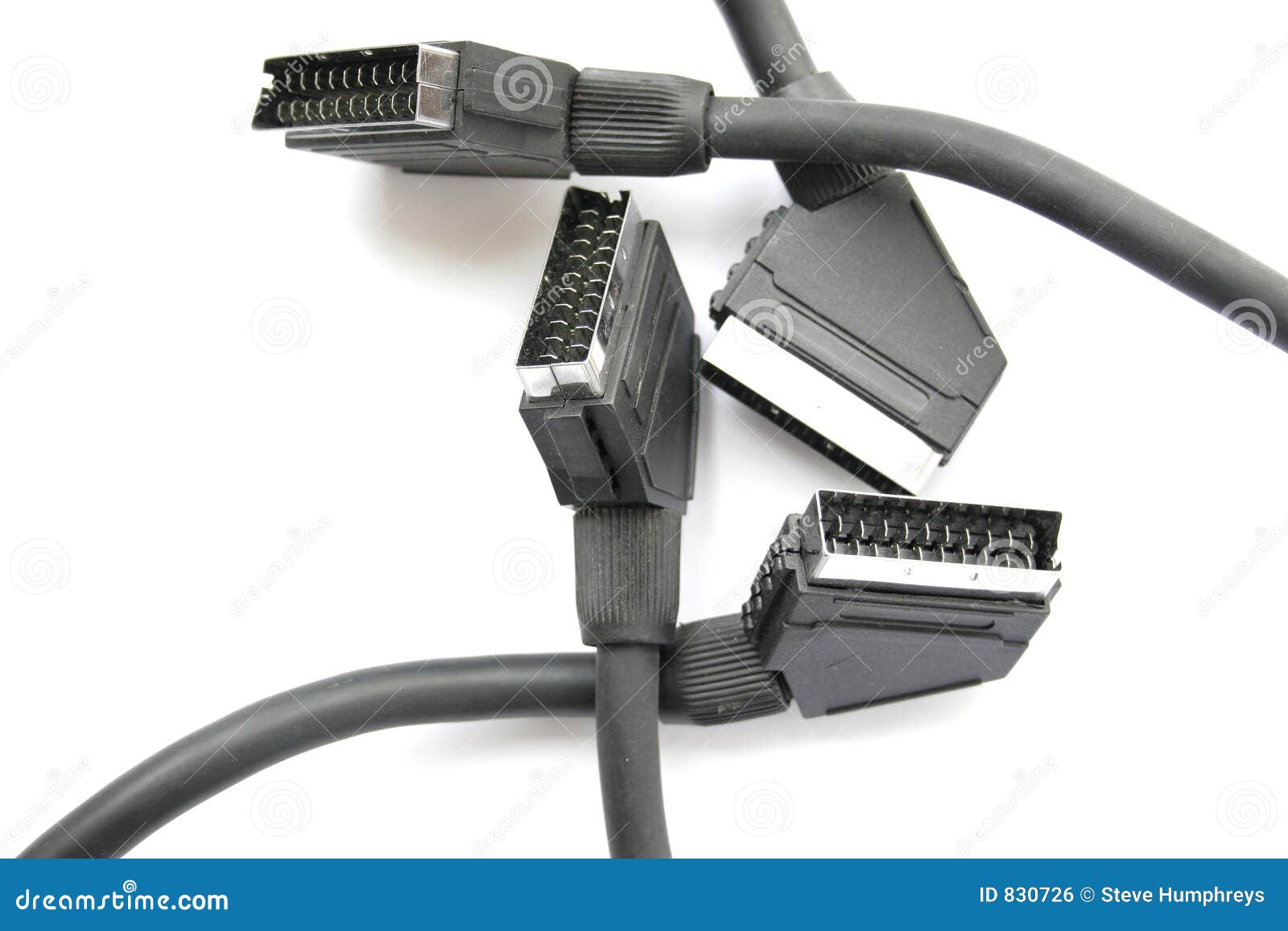 Scart leads stock photo. Image of white, visual, connection - 830726
