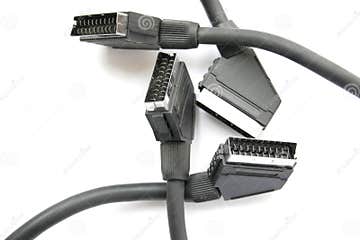 Scart leads stock photo. Image of white, visual, connection - 830726