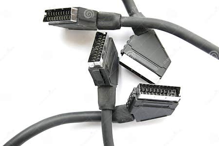 Scart leads stock photo. Image of white, visual, connection - 830726