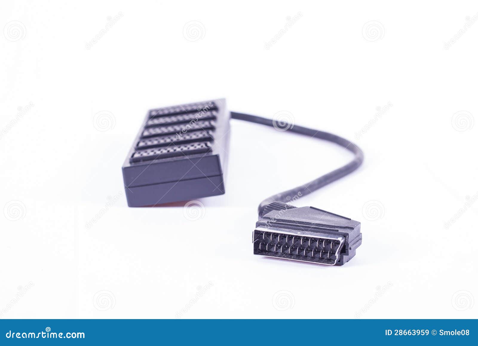 Scart Socket Adapter Royalty Free Stock Images - Image: 28663959