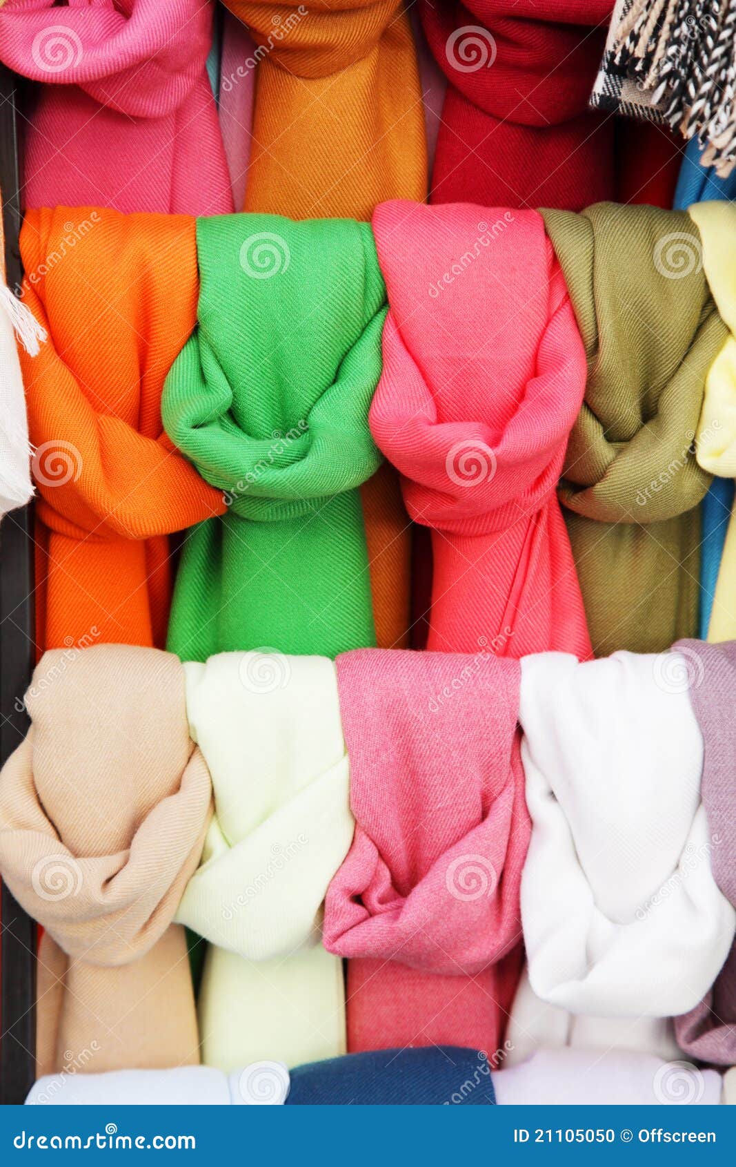 Scarves stock photo. Image of garment, group, knotted - 21105050