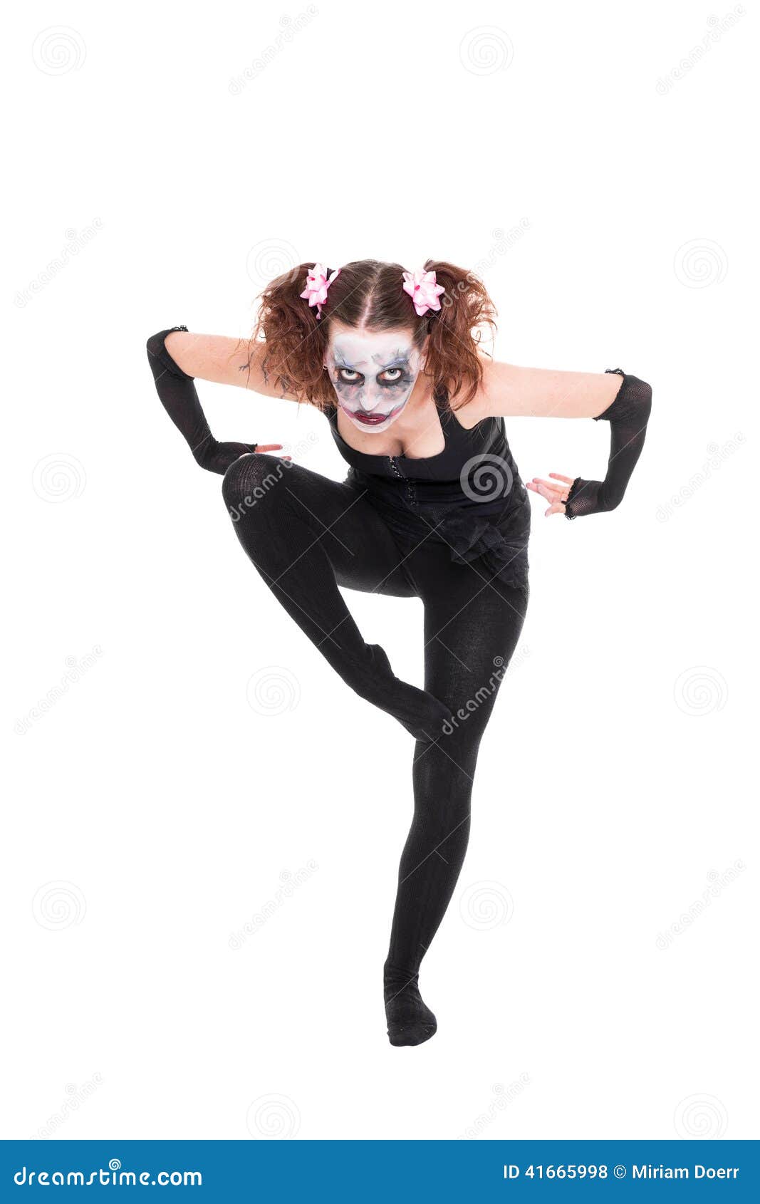 Scary Ballet Dancer is Posing Stock Photo - Image of dancing, eyes ...
