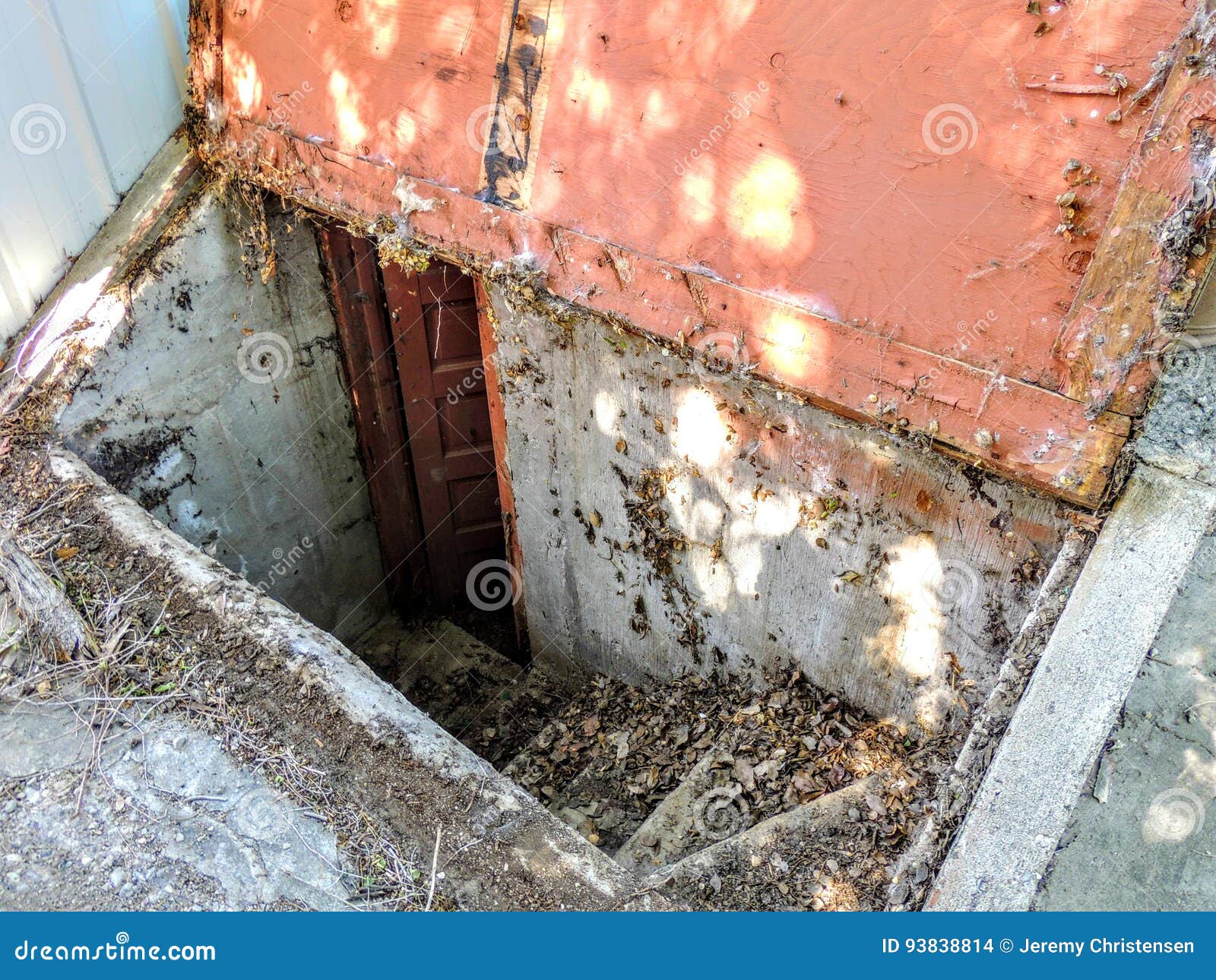 Scary Basement Cellar of Abandoned Building Stock Photo - Image of ...