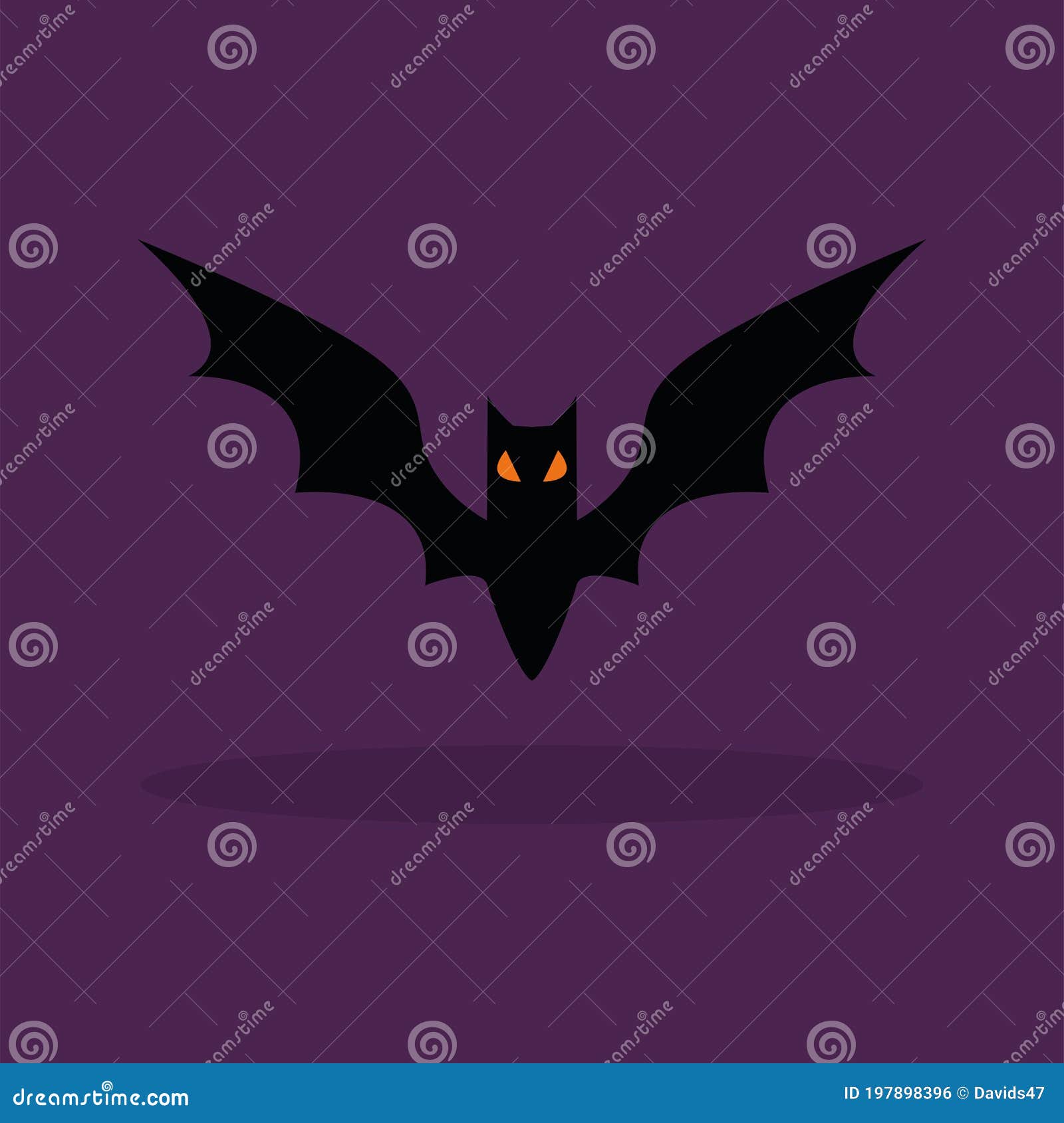 Scary bat icon stock vector. Illustration of pumpkin - 197898396
