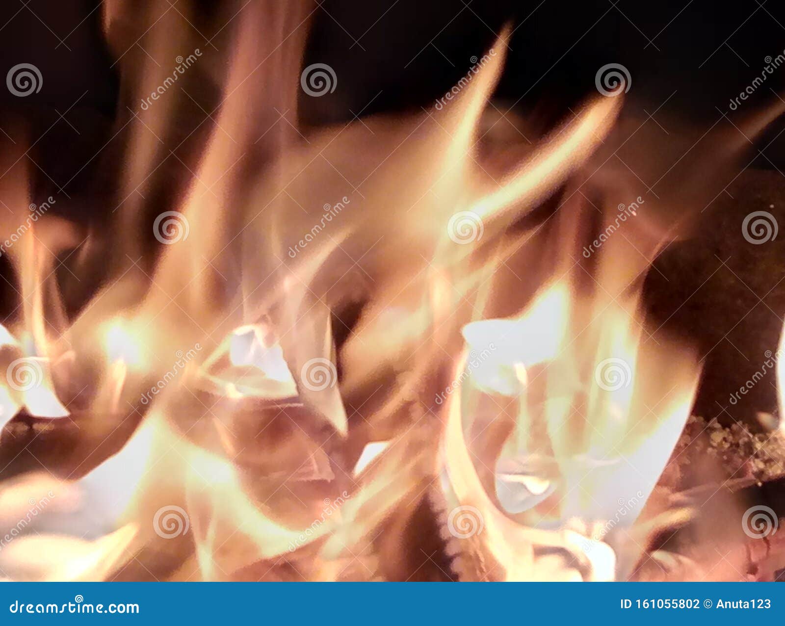 Scary Beautiful Bonfire at Night Stock Photo - Image of beach ...