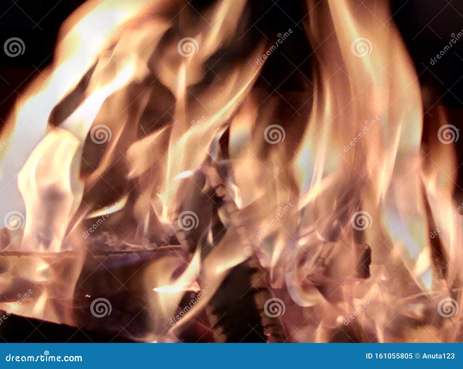 Scary Beautiful Bonfire at Night Stock Image - Image of campfire ...