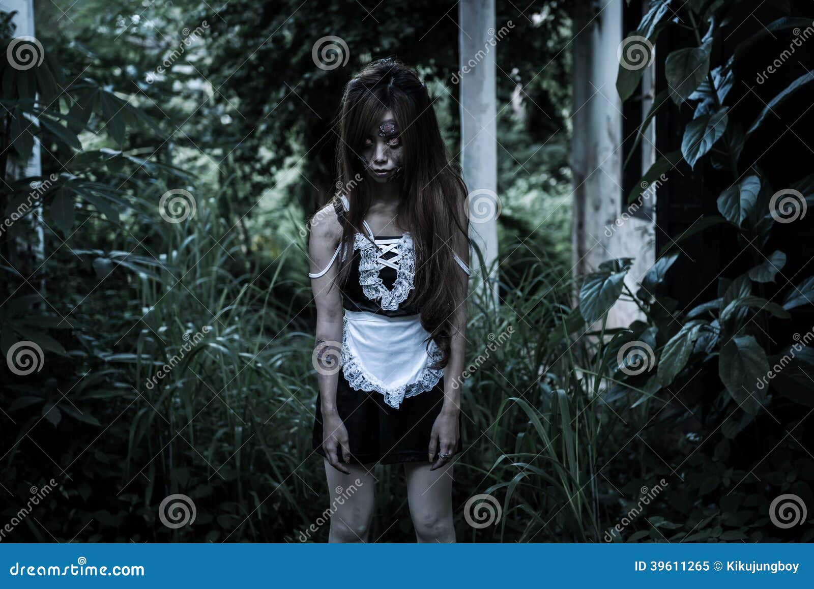 The Scary Bride Ghost Story Stock Image - Image of maid, haunt: 39611265