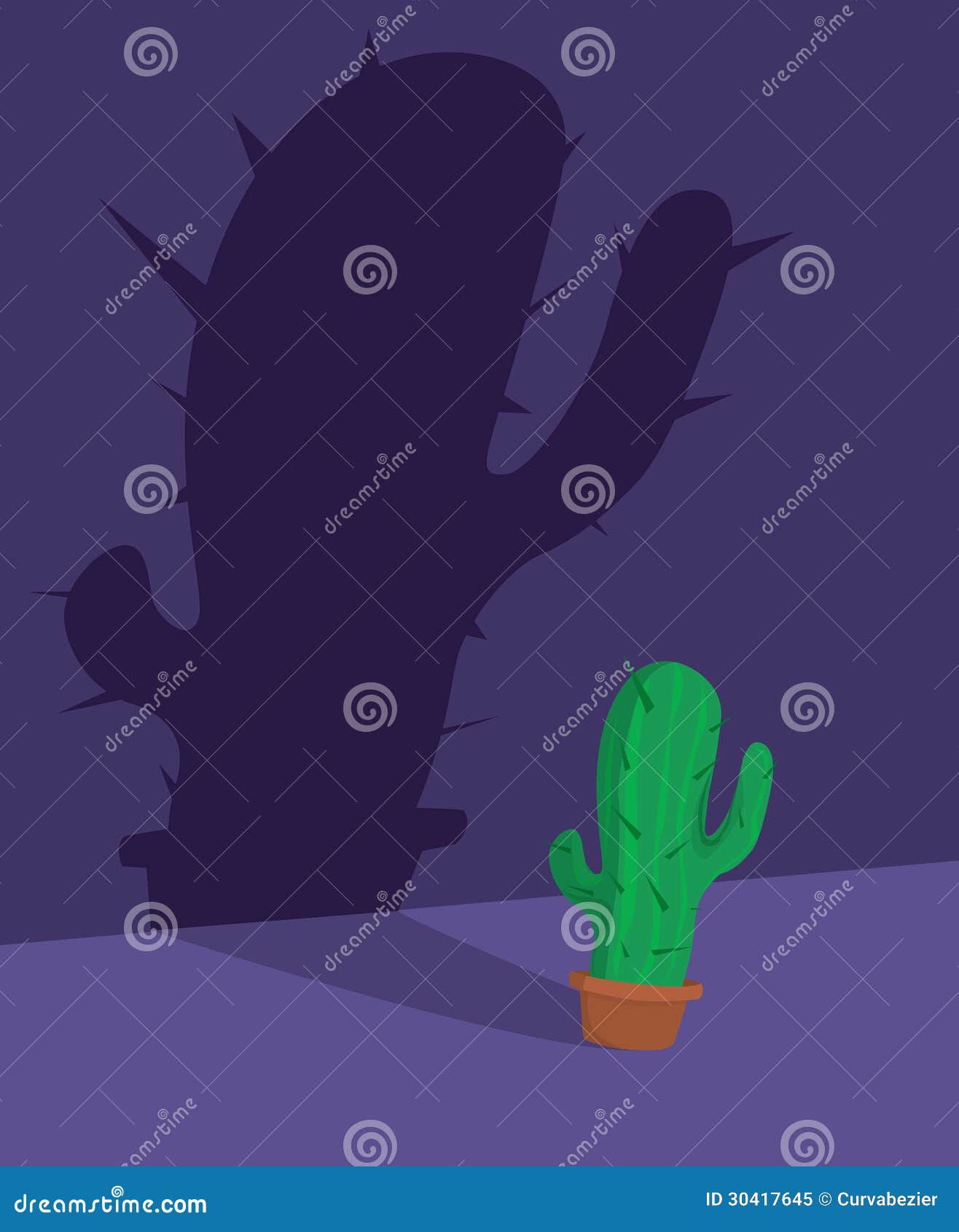 Scary Cactus / Halloween Fear Stock Vector - Illustration of halloween ...