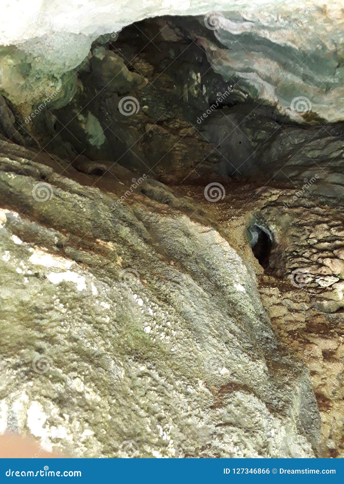 Scary cave stock photo. Image of mountn, scary, climbing - 127346866