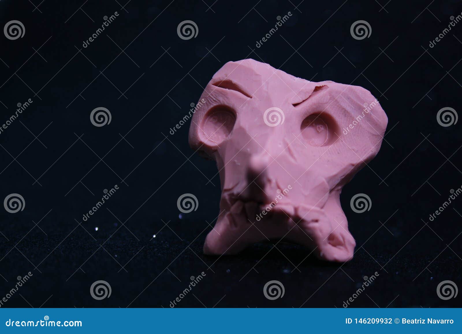SCARY CLAY FIGURE stock photo. Image of fear, modeling - 146209932