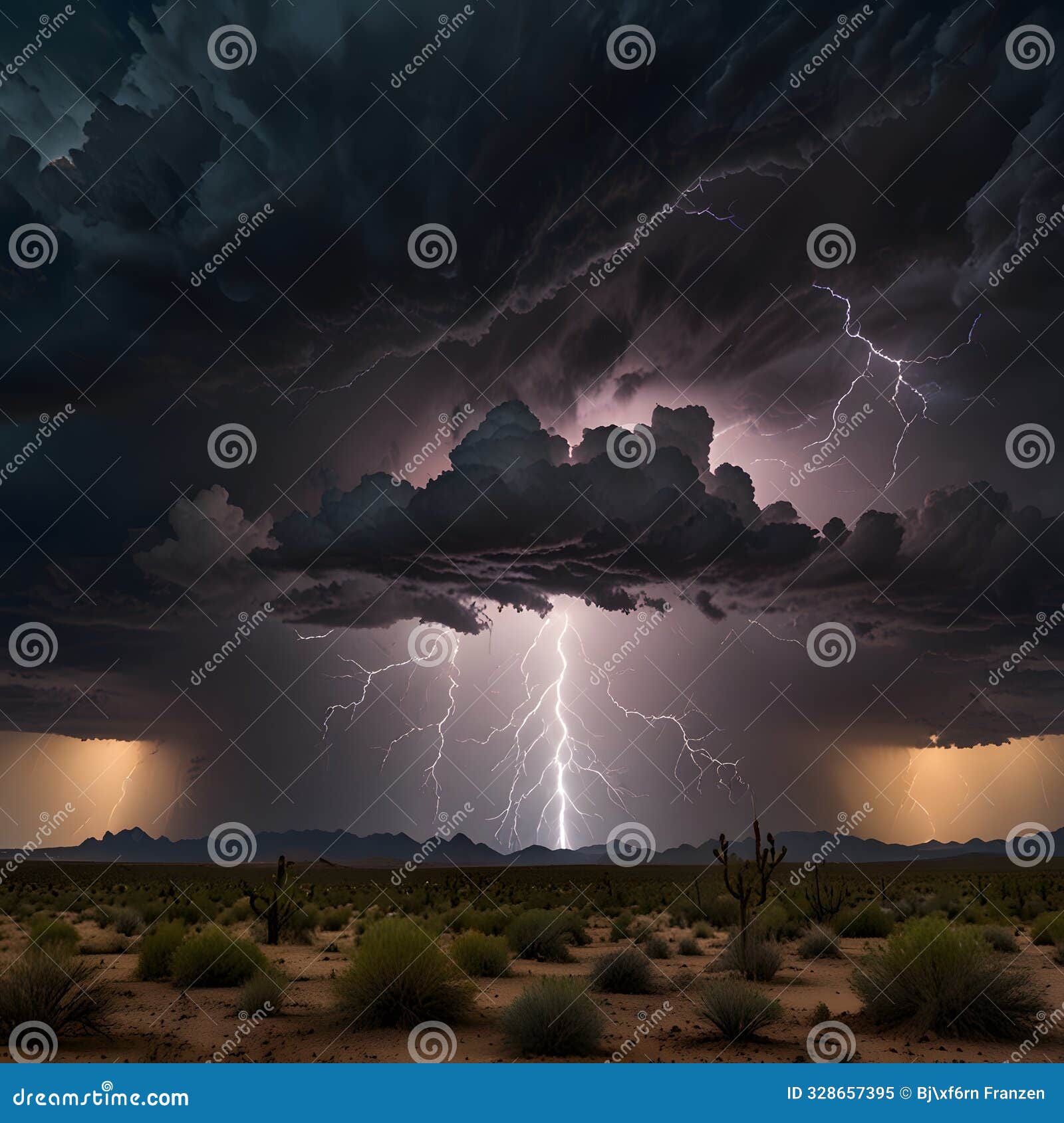 Cloudy Thunder Thunderstorm Lightning Bolt Stock Illustration ...