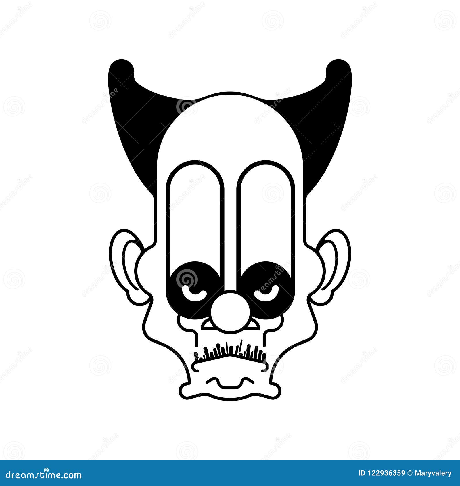 Evil Head Goat Illustrations | CartoonDealer.com #150695781