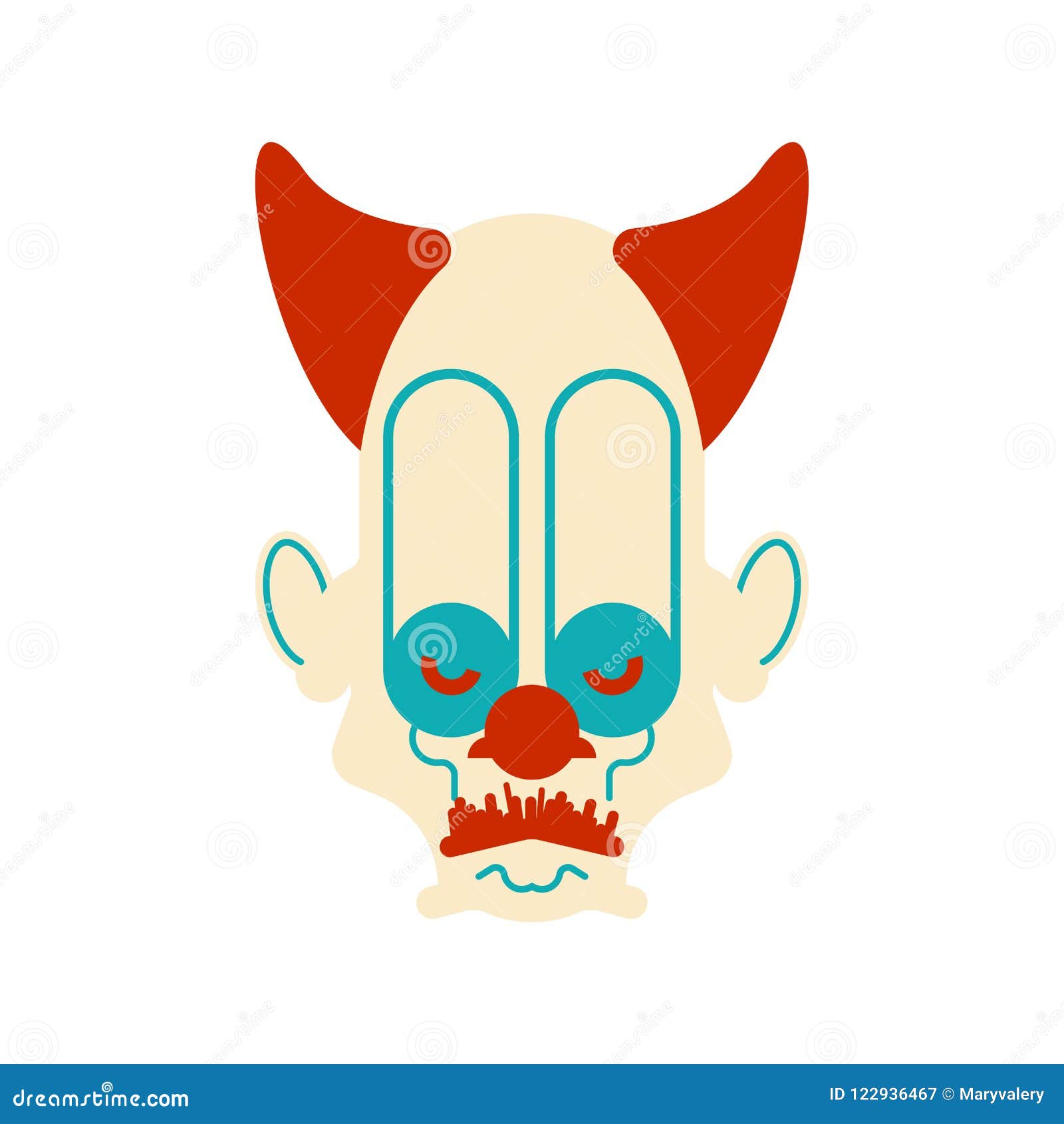 Evil Head Goat Illustrations | CartoonDealer.com #150695781