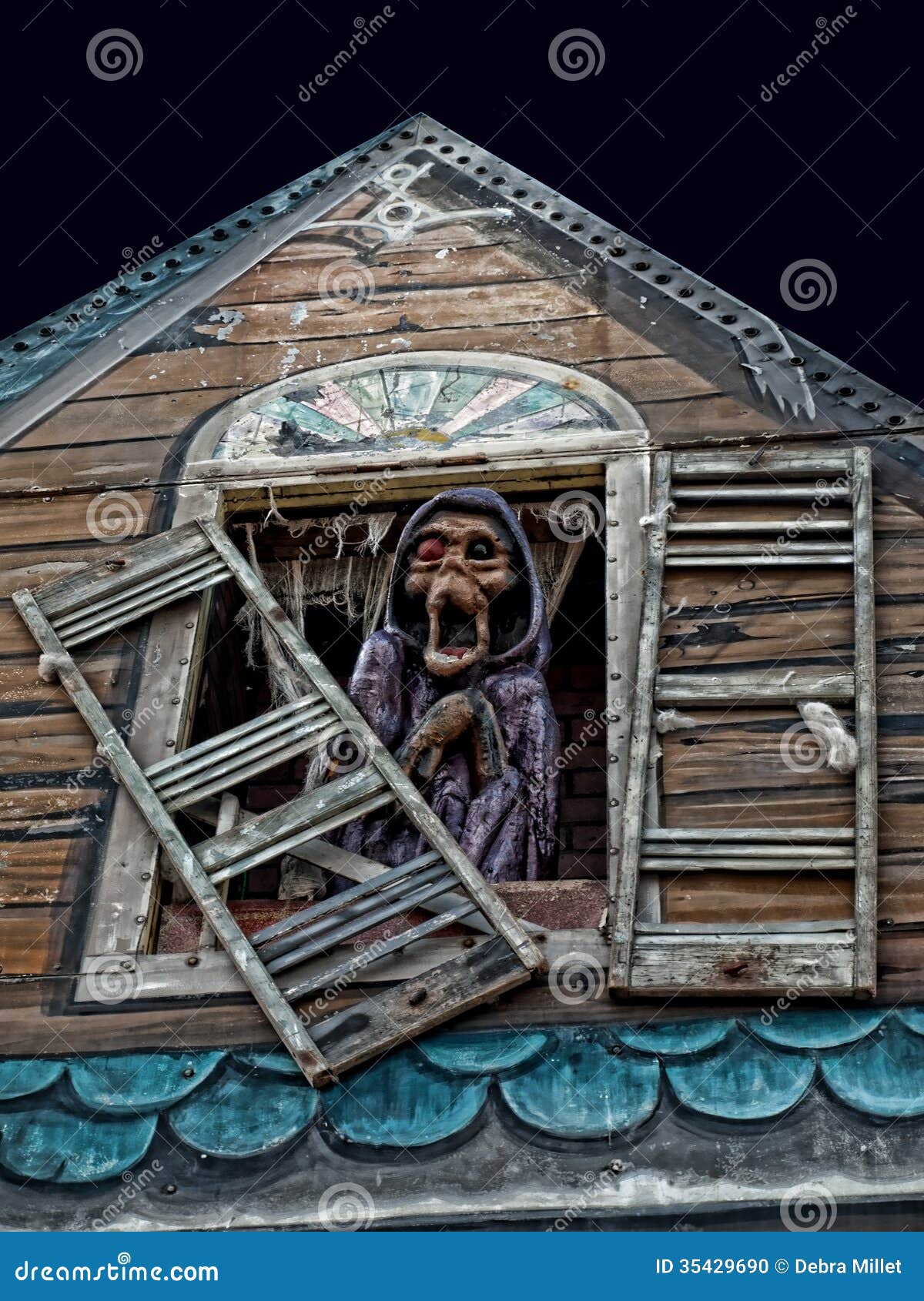 Scary creature stock photo. Image of haunted, ugly, amusement - 35429690