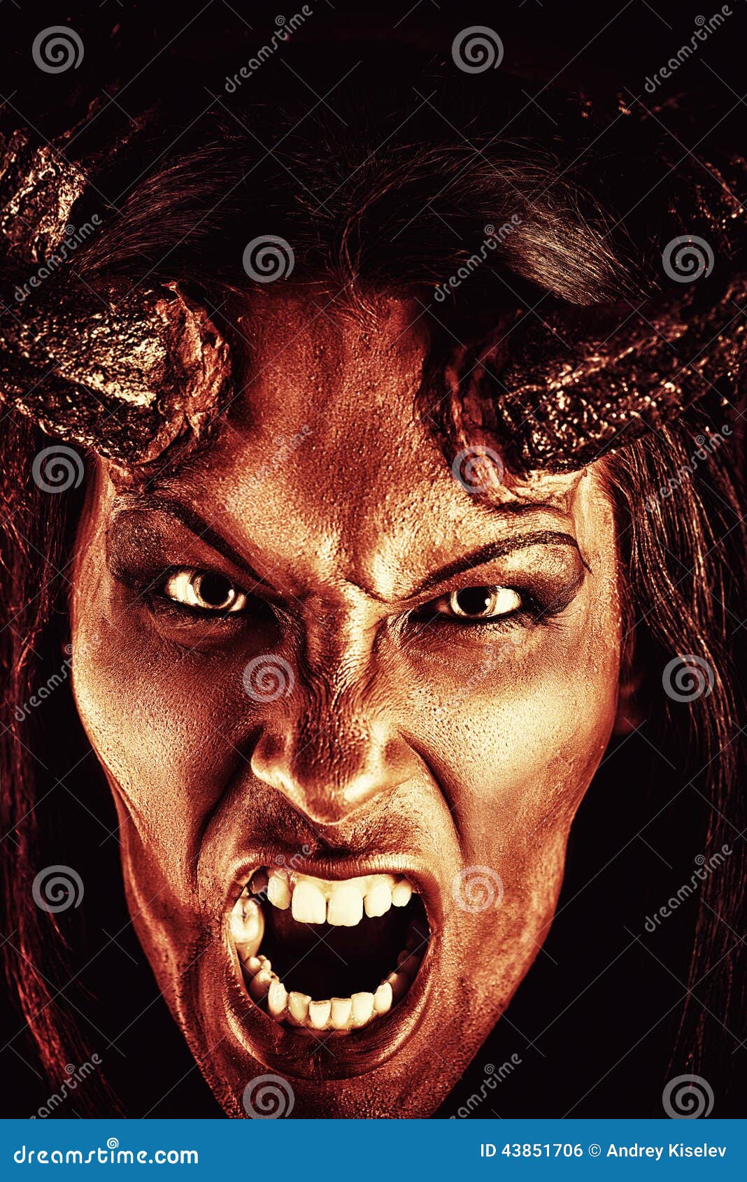 Scary creature stock photo. Image of diabolic, devilry - 43851706