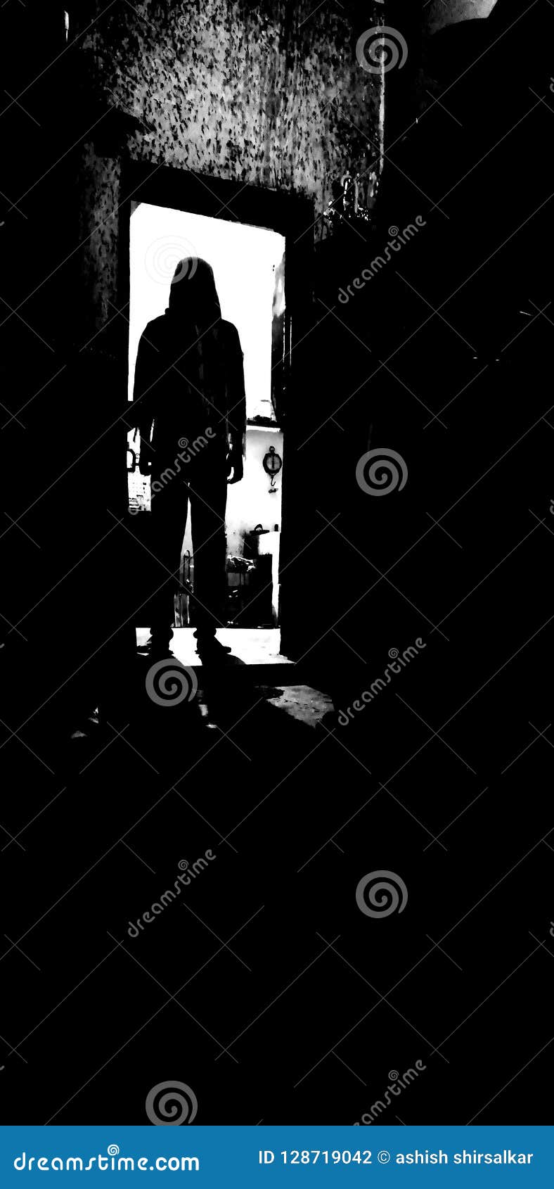 Scary stock photo. Image of scary, ghost, thriller, danger - 128719042