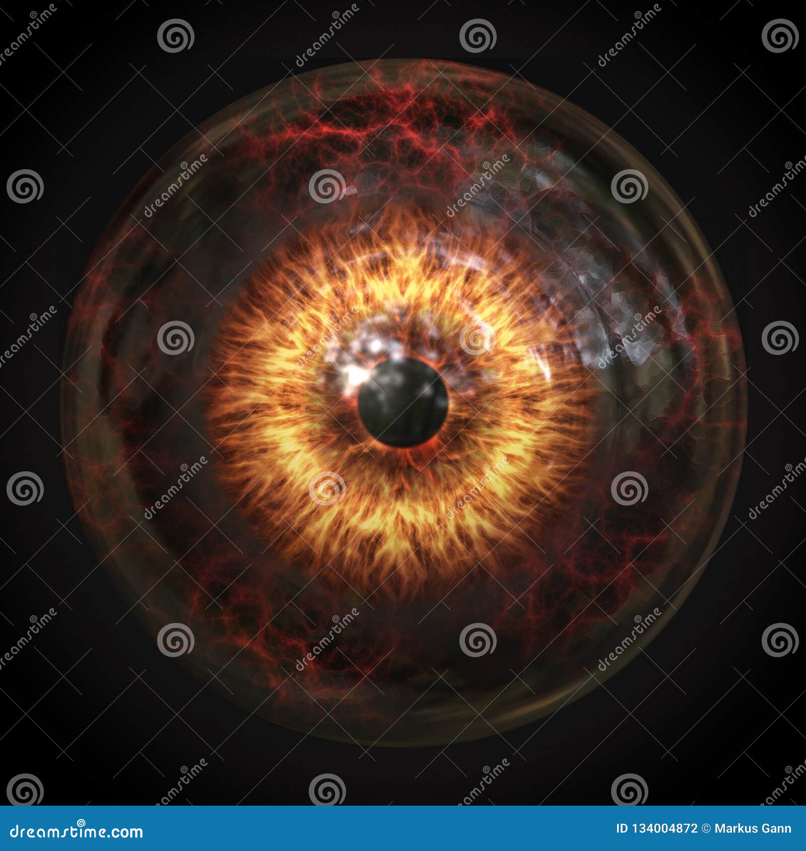 Scary devils eyeball stock illustration. Illustration of eyeball ...