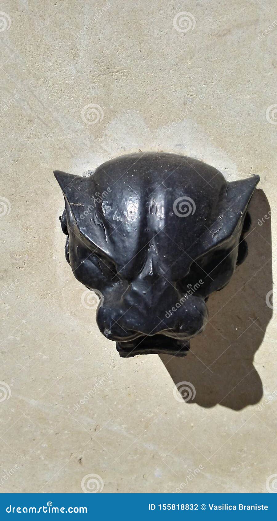 Scary dog with shadow stock photo. Image of monument - 155818832