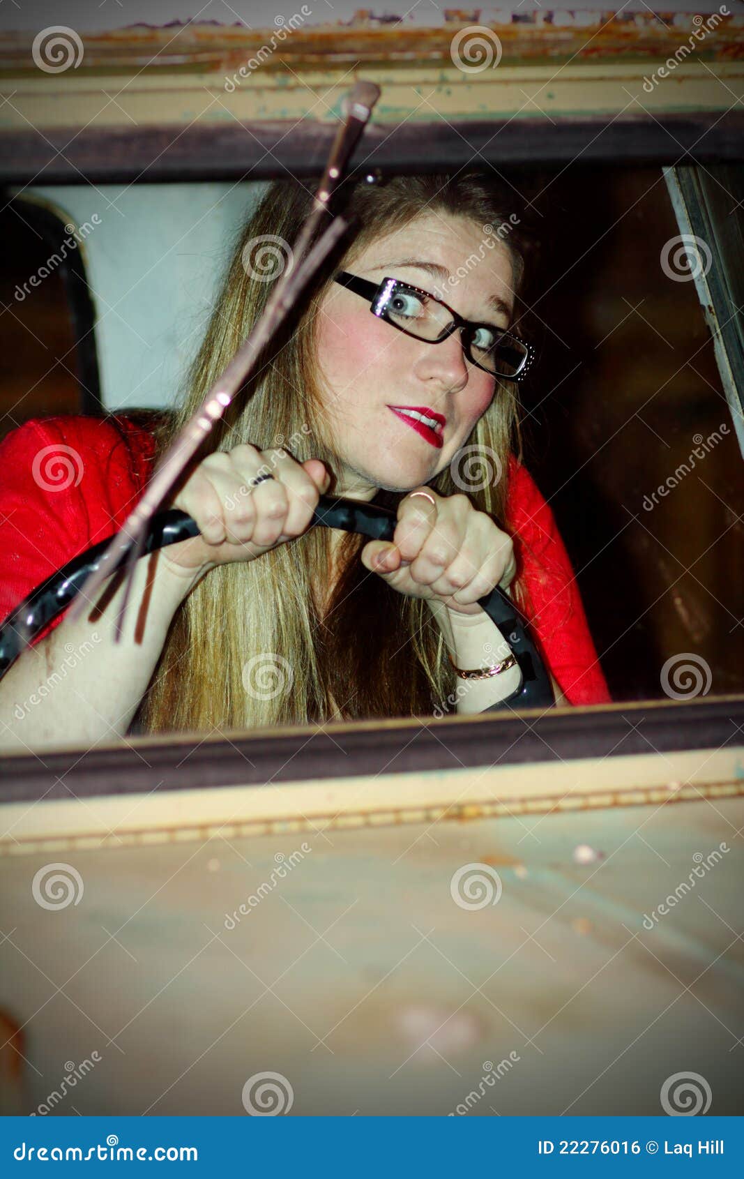 Scary Drive stock photo. Image of adult, lady, beauty - 22276016