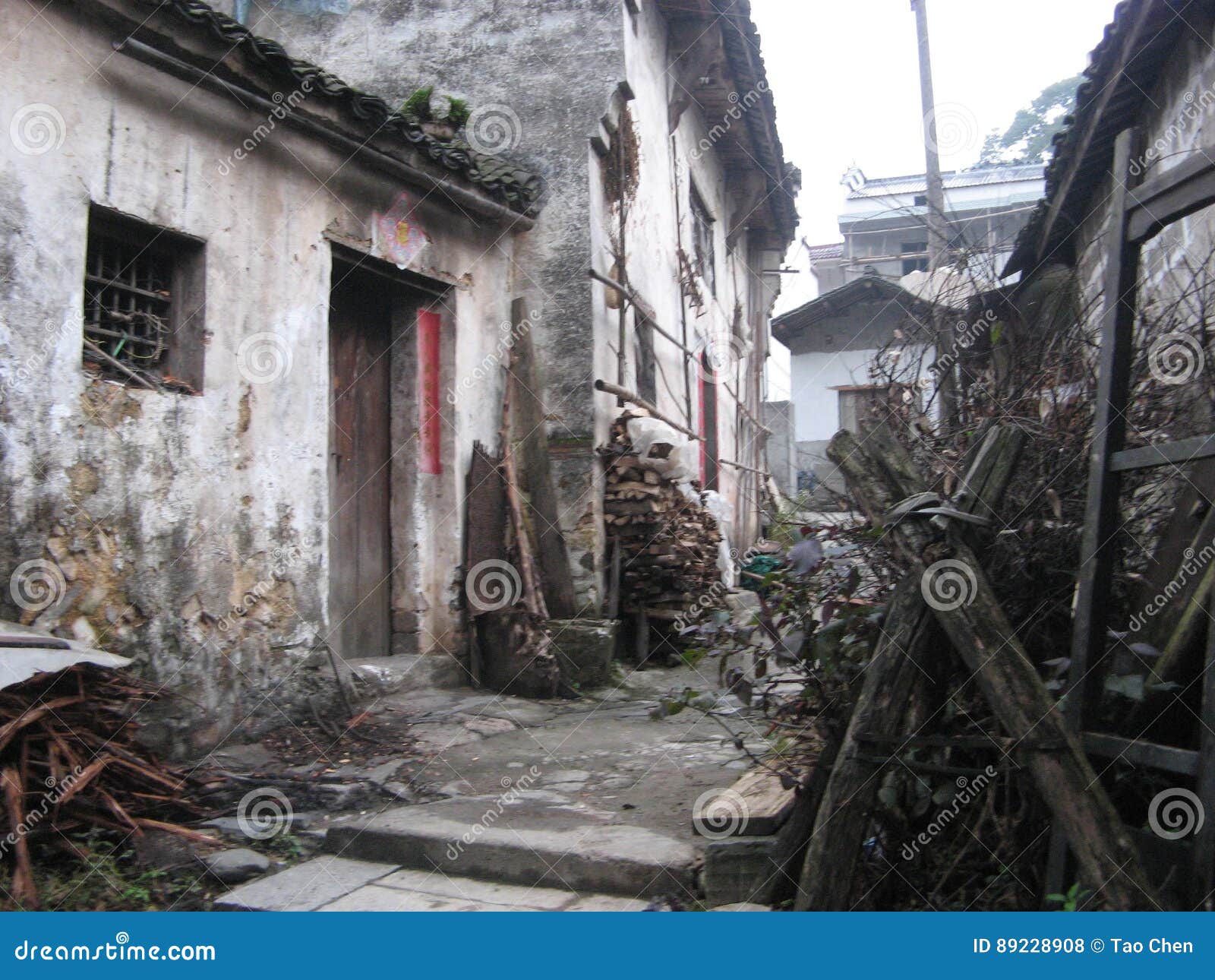 Scary and empty room stock photo. Image of building, spooky - 89228908
