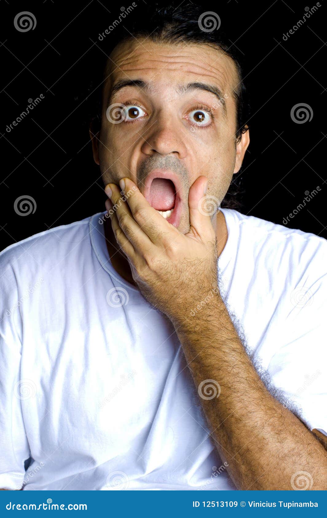 Scary Expression stock image. Image of white, portrait - 12513109