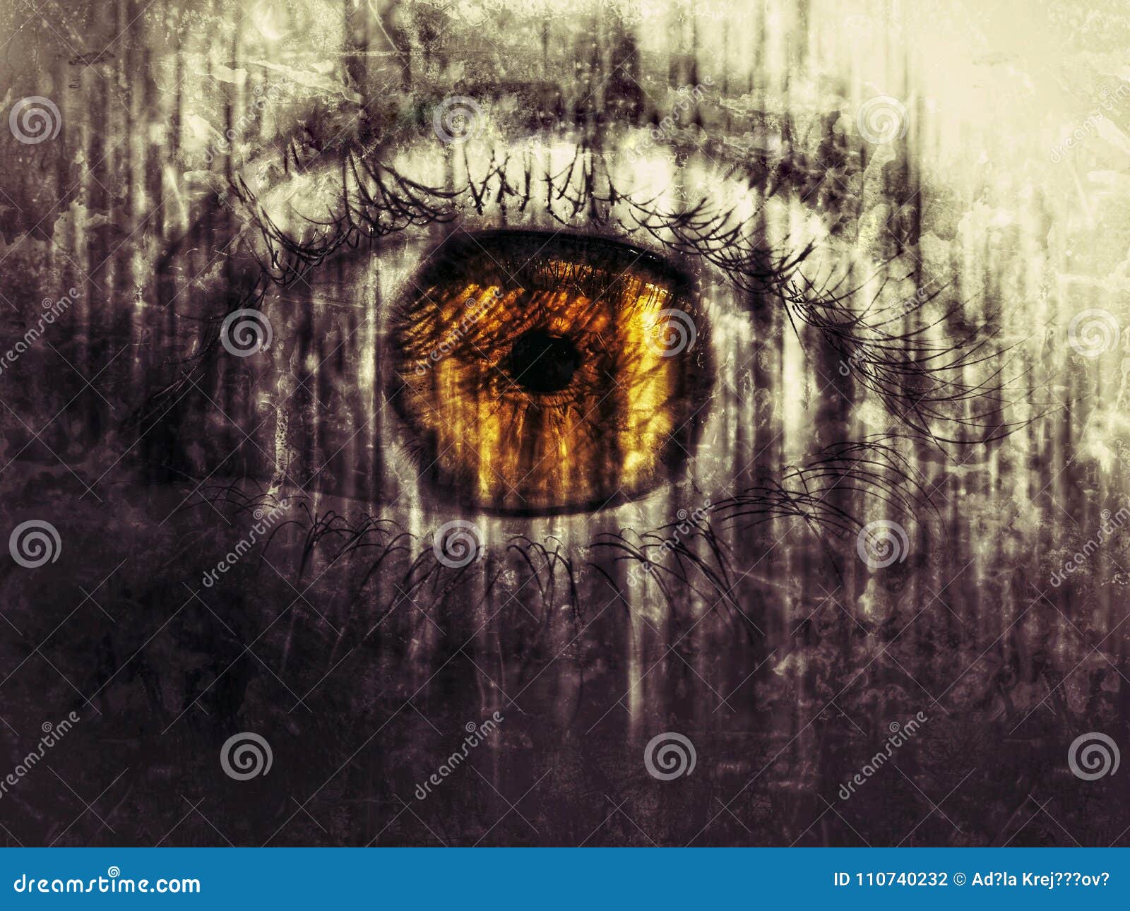 Scary eye stock photo. Image of close, danger, body - 110740232