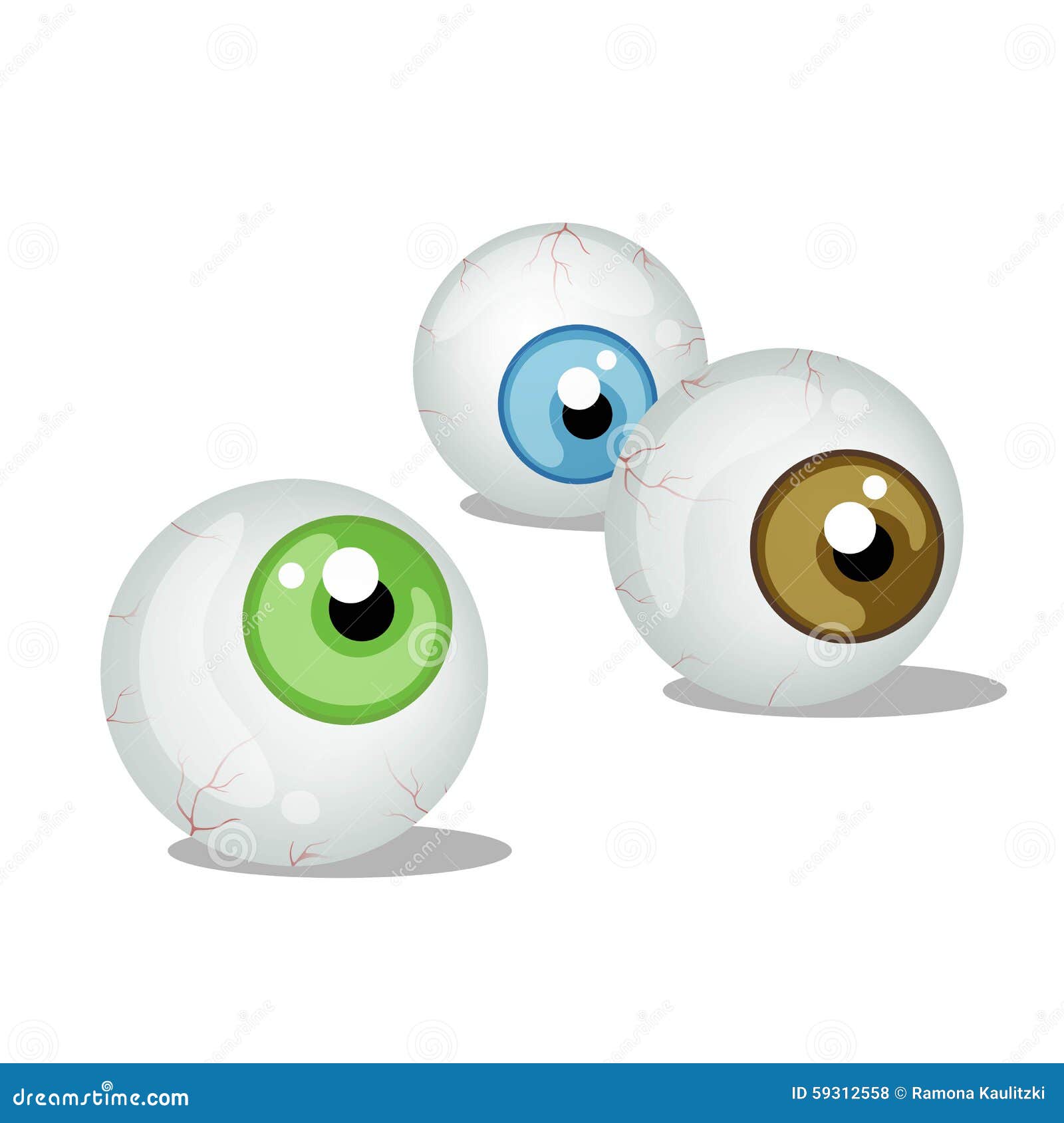 Scary Eyeballs stock illustration. Illustration of concept - 59312558