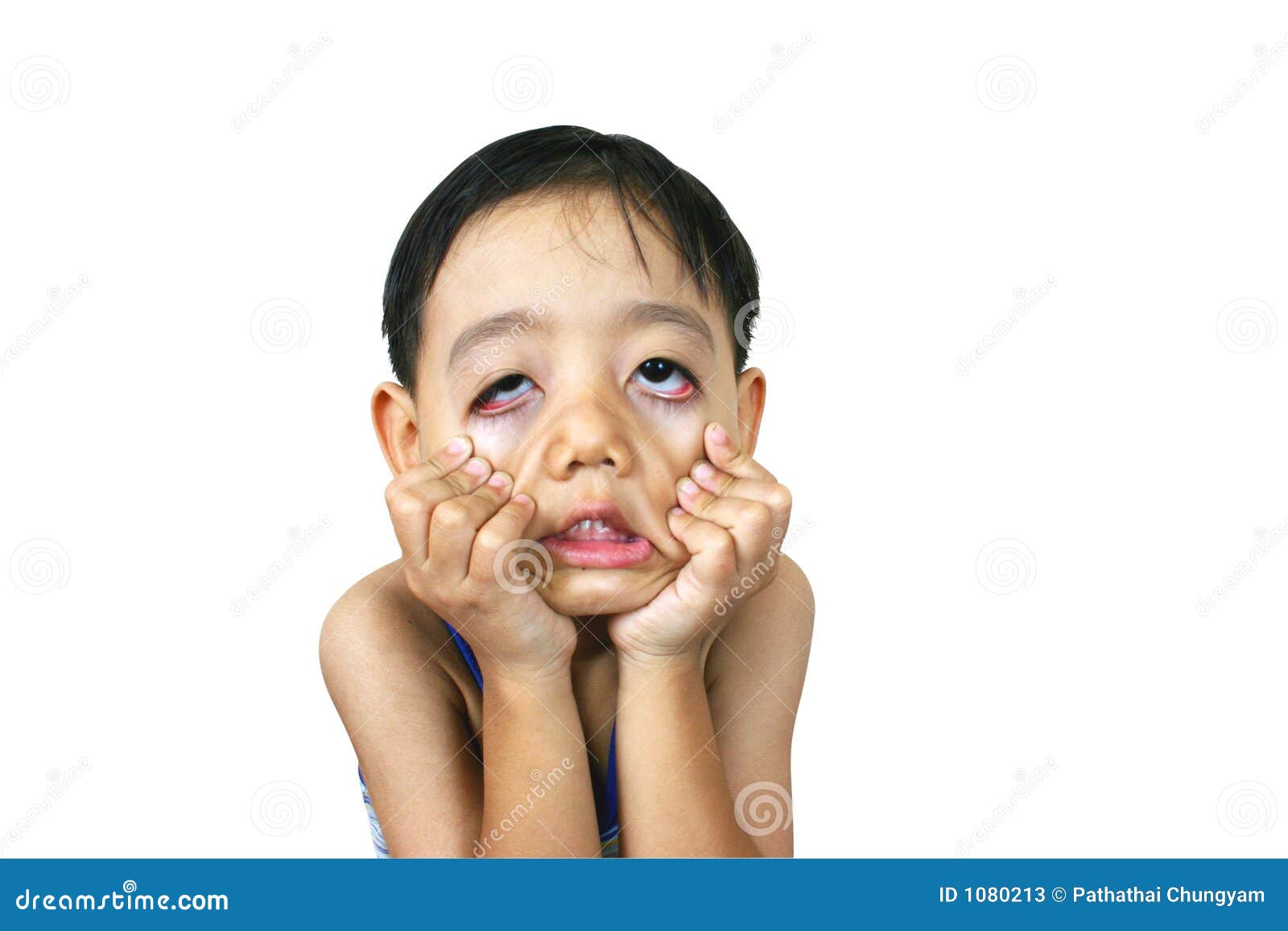 Scary Face In The Light Of Lamp Royalty-Free Stock Photo ...