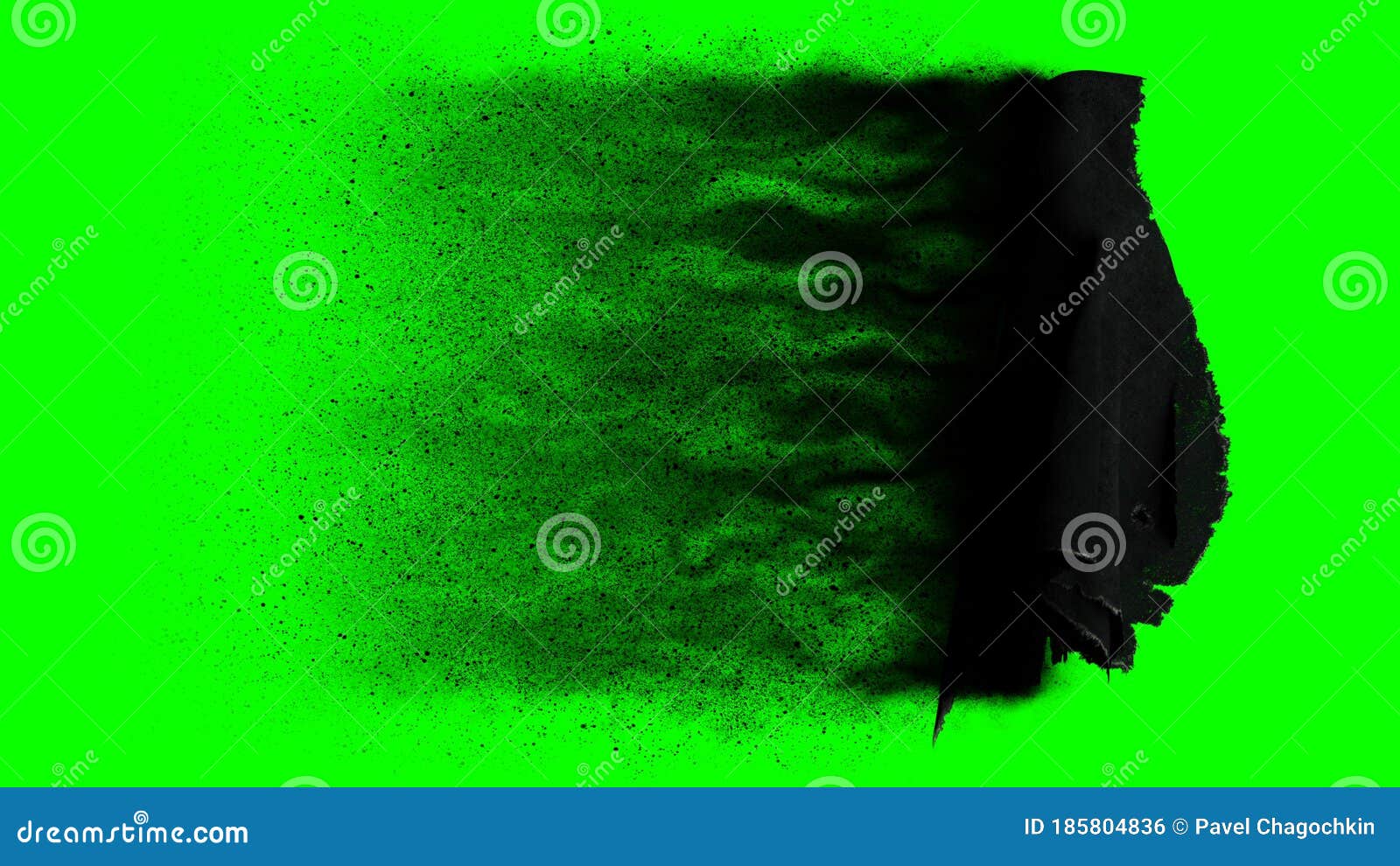 Scary, Fear Ghost with Dark Particles. 3d Rendering. Stock Illustration ...