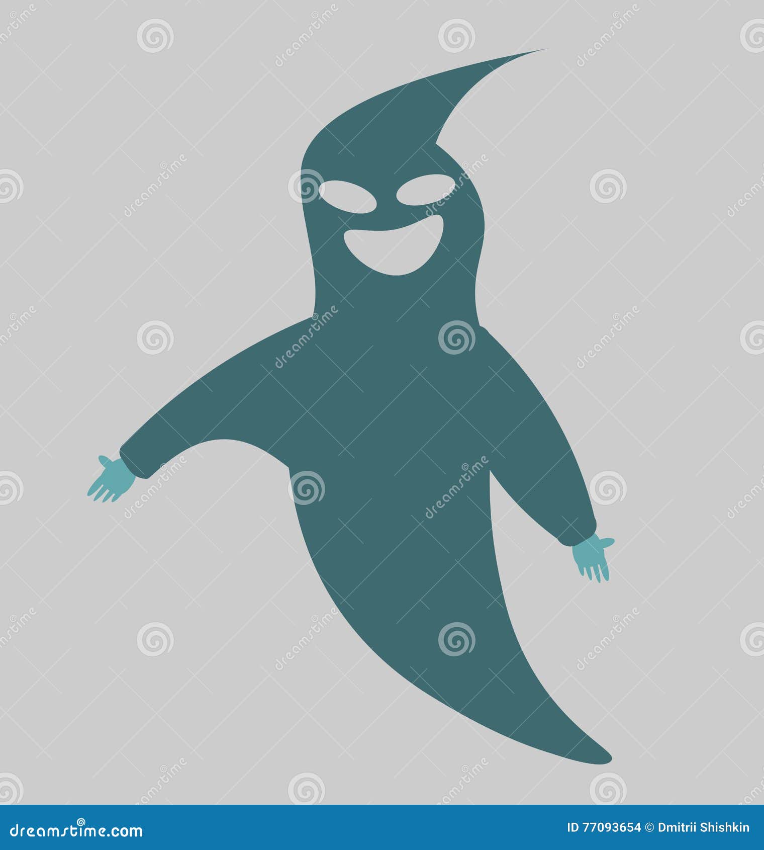 Scary flying ghost image stock vector. Illustration of evil - 77093654