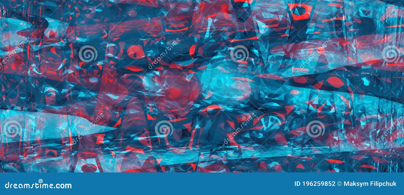 Scary geometric forms mix stock illustration. Illustration of damage ...