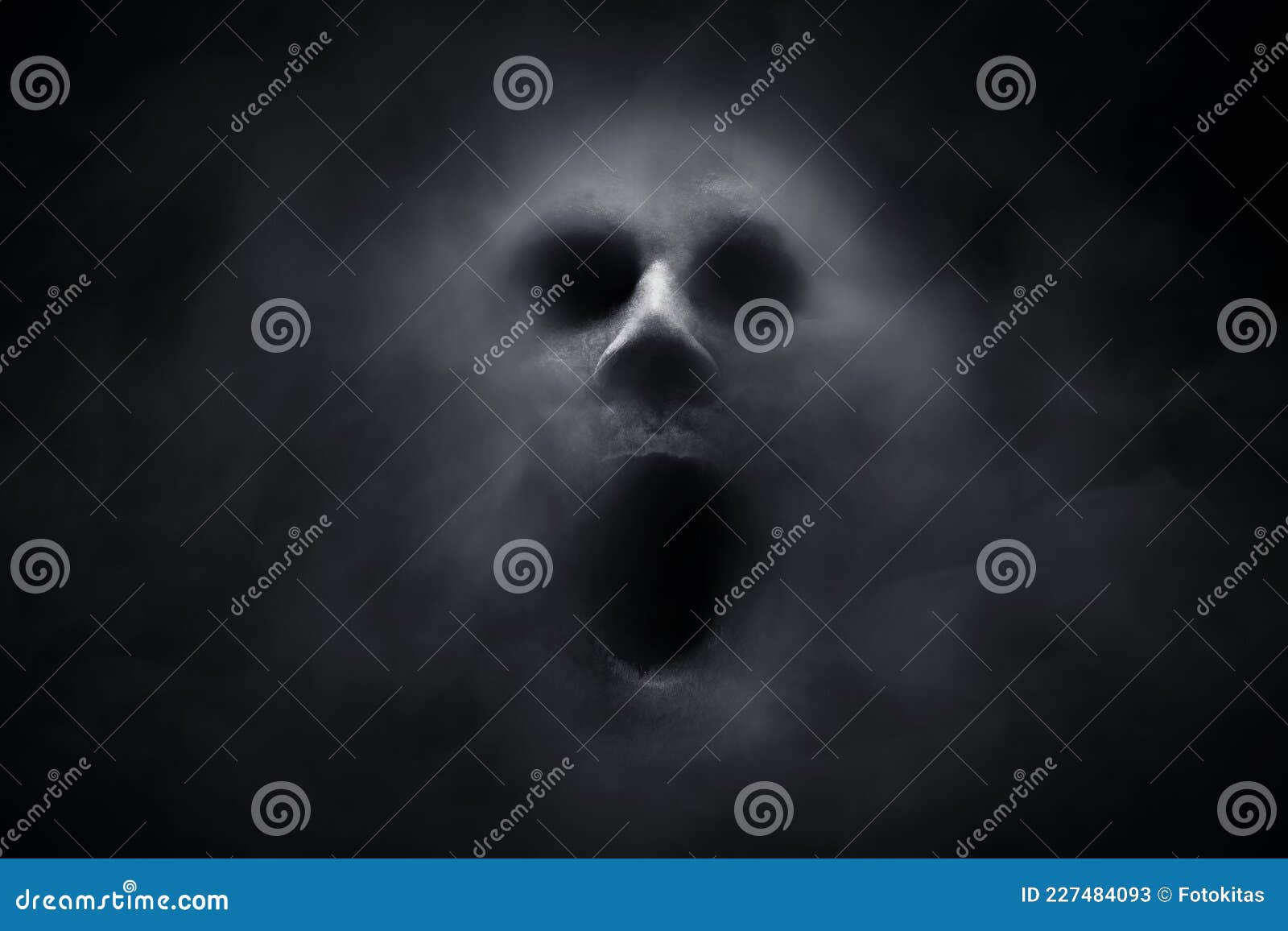 Scary Ghost on Dark Backgrounds Stock Image - Image of abstract, evil ...