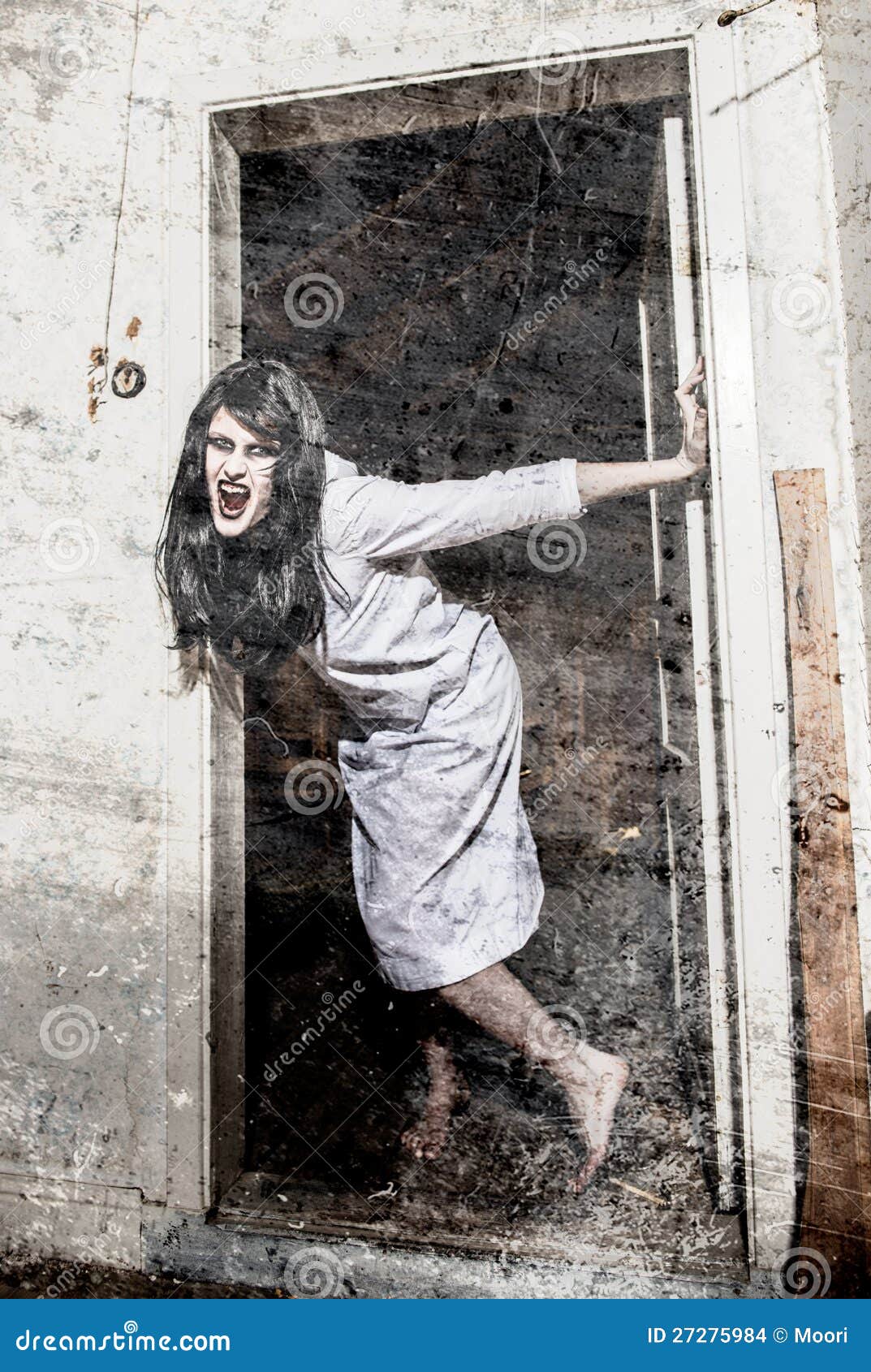 A scary ghost girl stock photo. Image of undead, female - 27275984