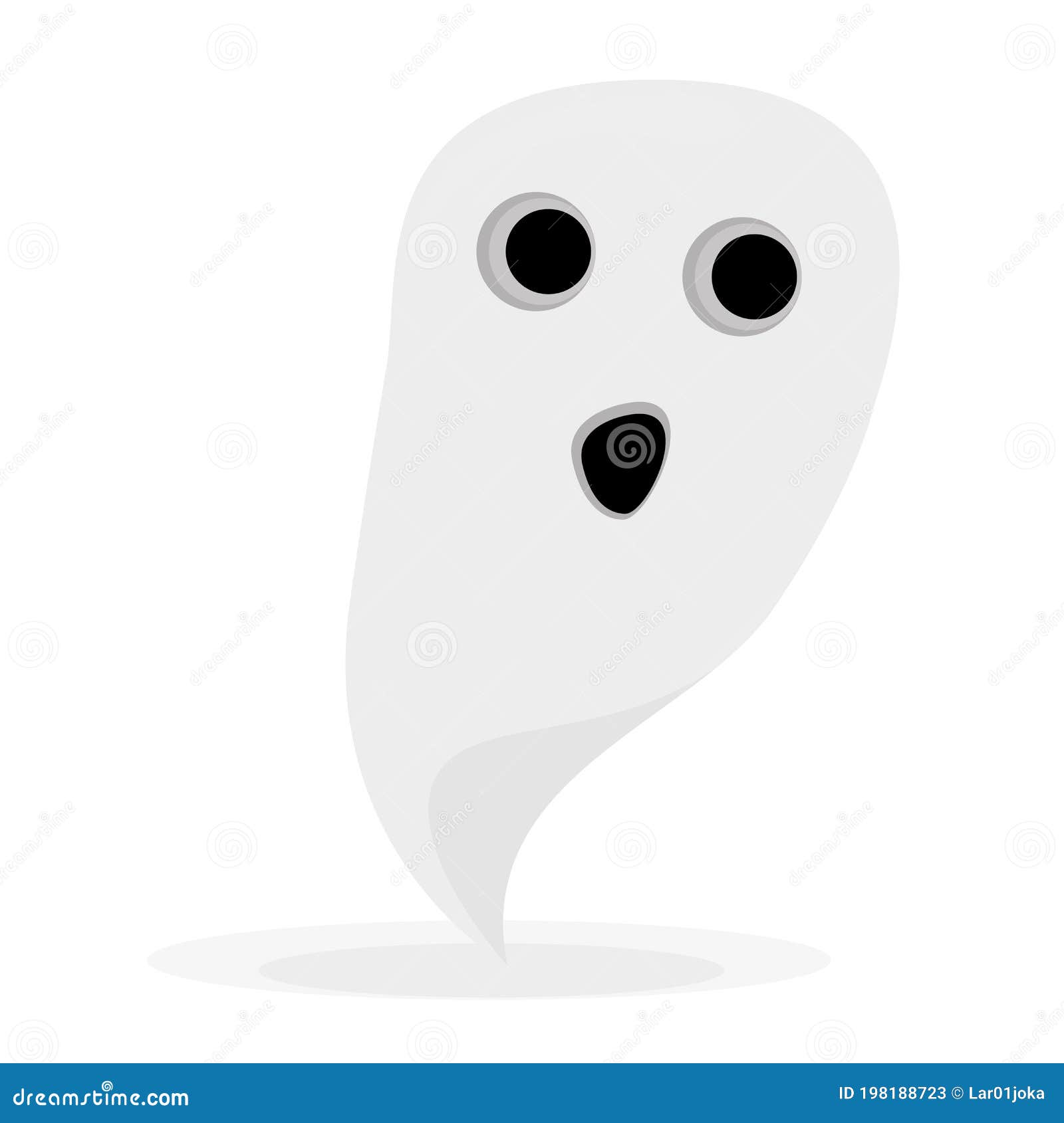 Scary ghost icon stock vector. Illustration of scary - 198188723